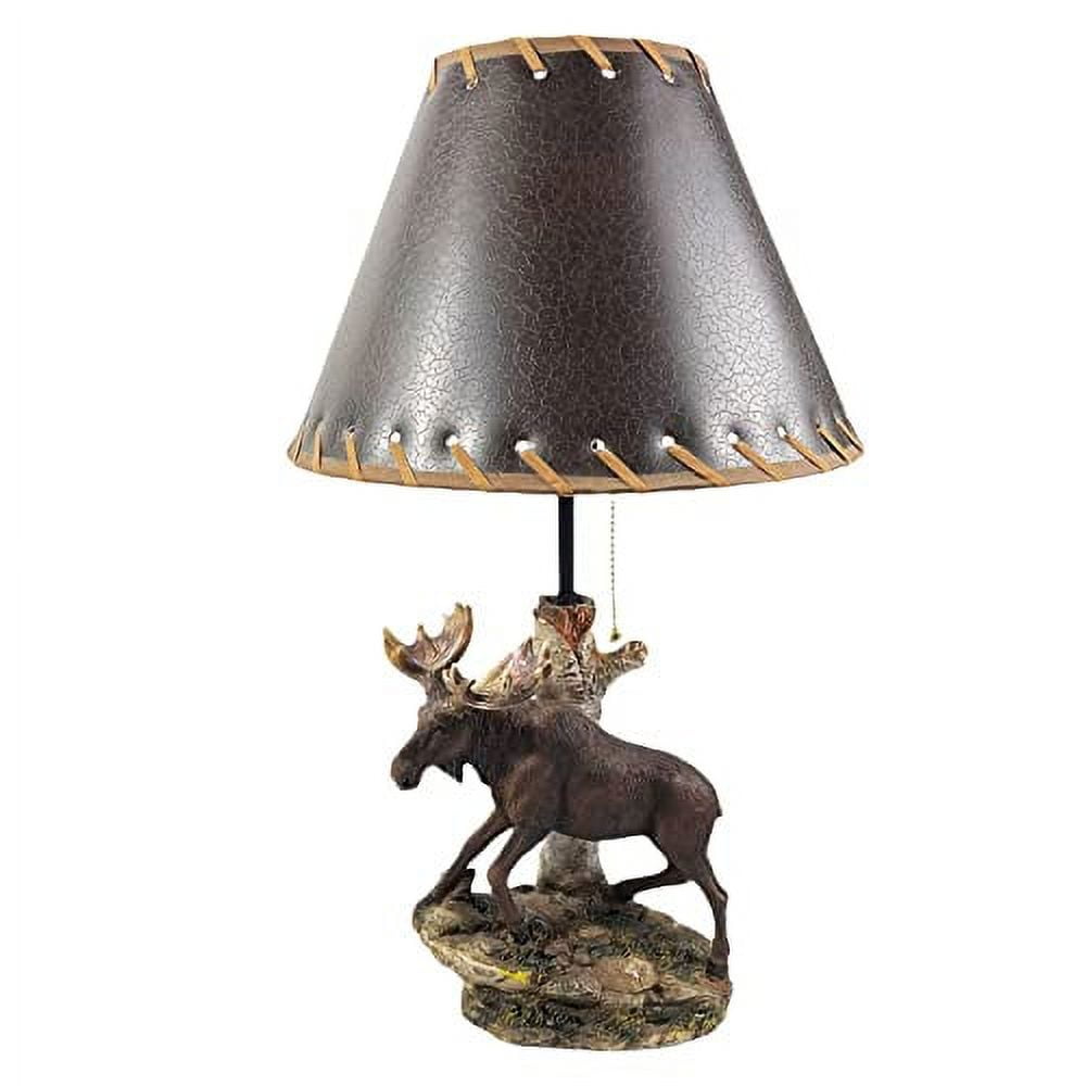 Urbalabs Bull Moose Elk Cowboy Hunter Rustic Accent Western End Table ...