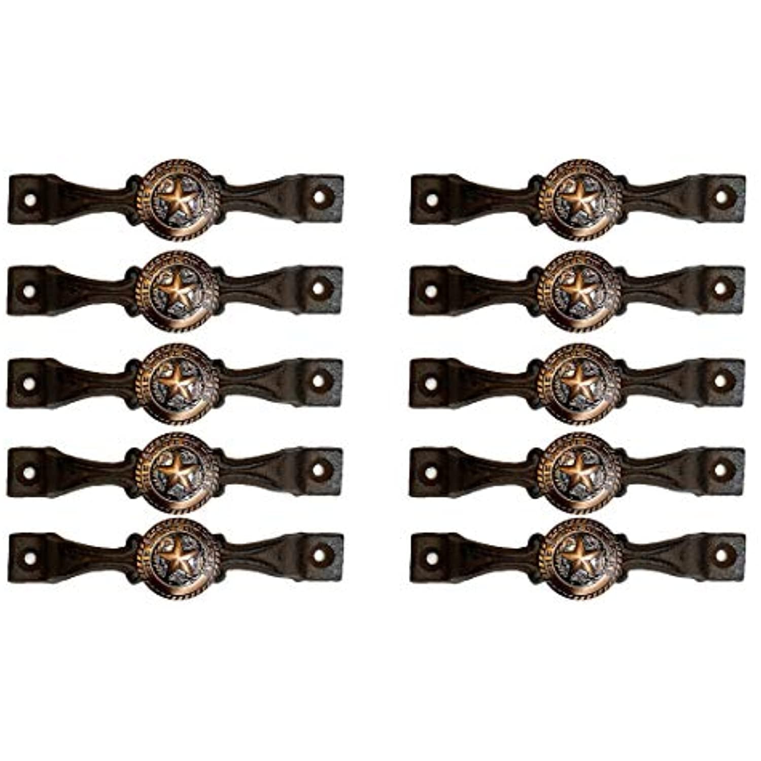 Urbalabs Cast Iron Concho The State of Texas Kitchen Cabinet Handles ...