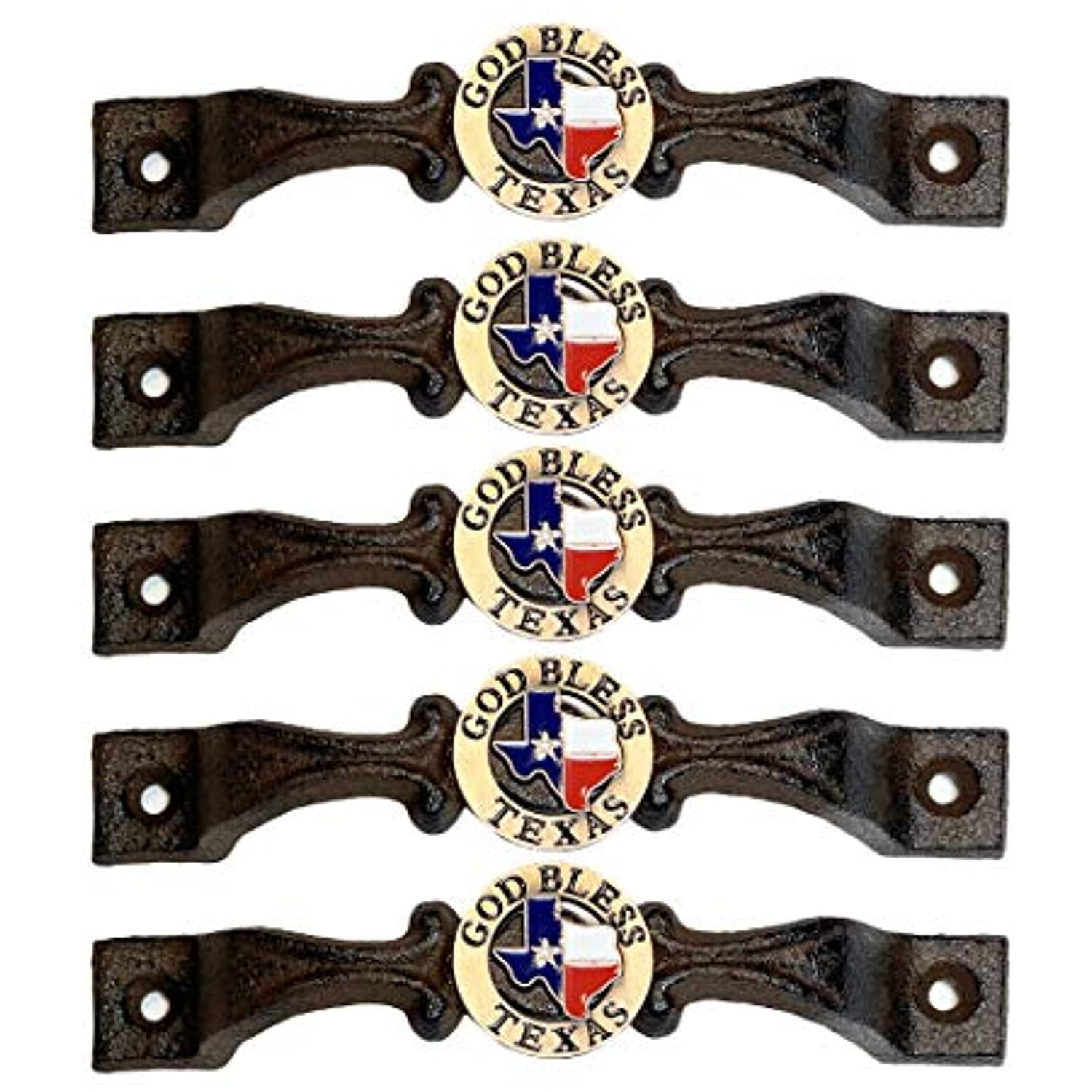 Urbalabs Cast Iron Concho The State of Texas Kitchen Cabinet Handles ...