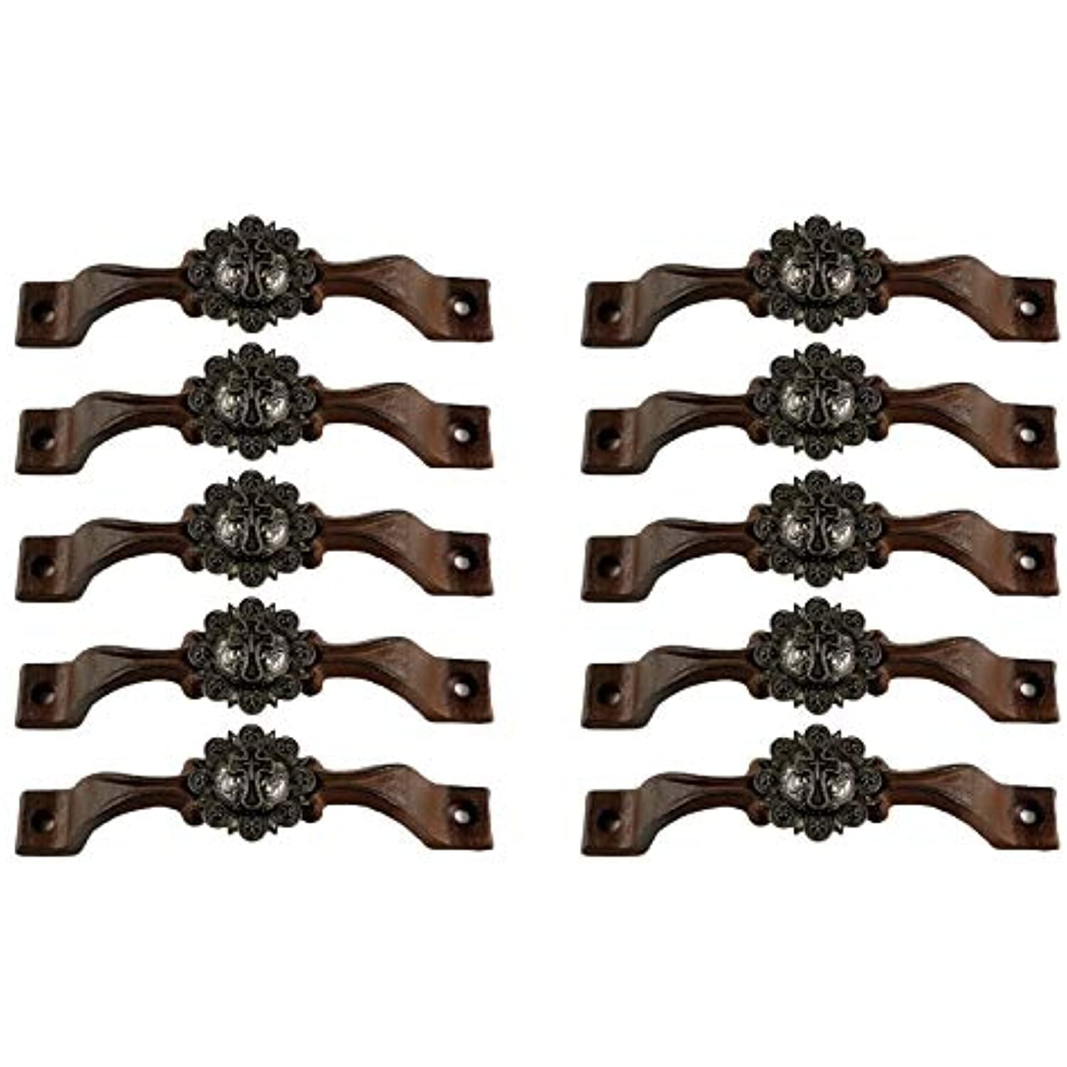 Urbalabs Cast Iron Kitchen Cabinet Handles and Drawer Pulls Western ...