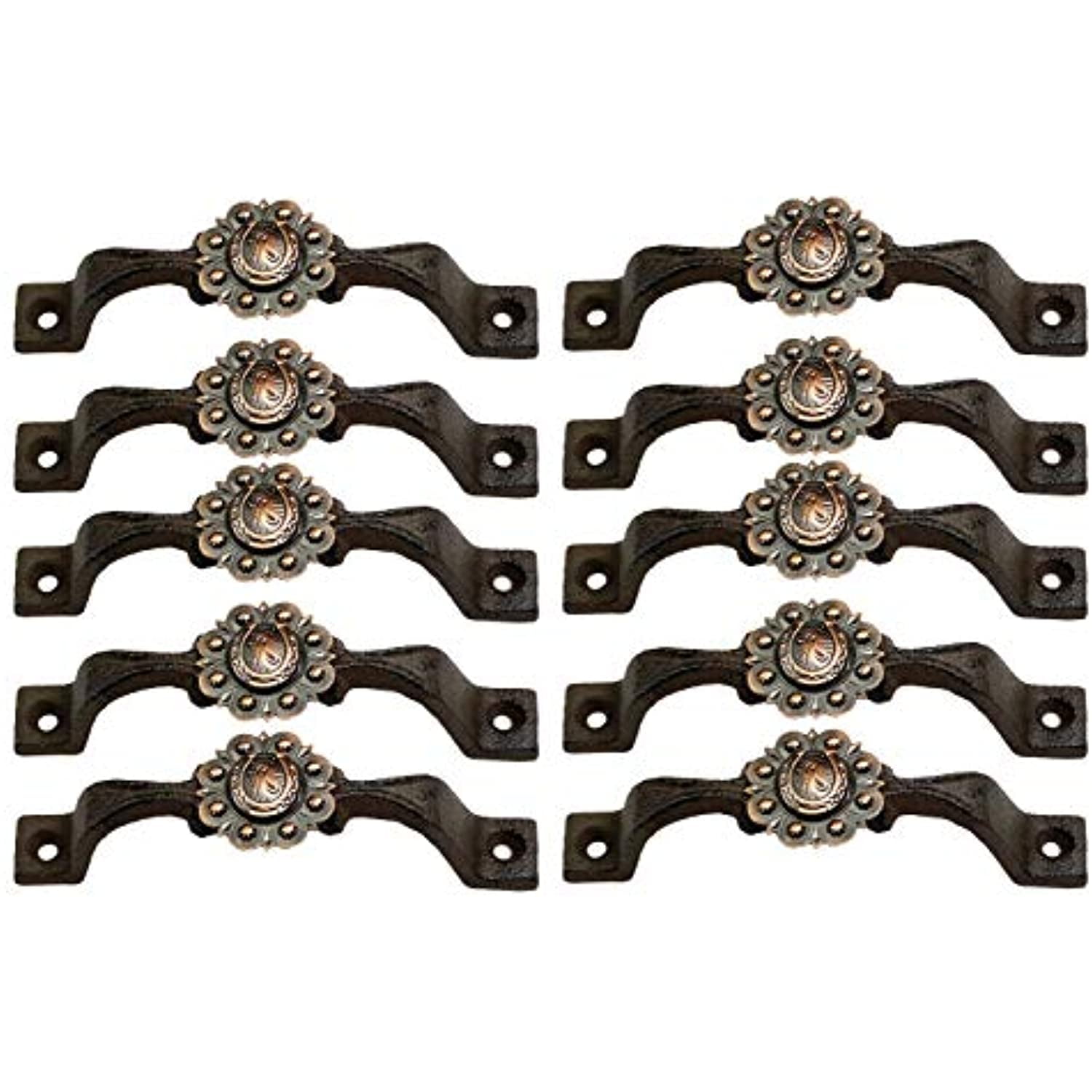 Urbalabs Cast Iron Kitchen Cabinet Handles and Drawer Pulls Western ...