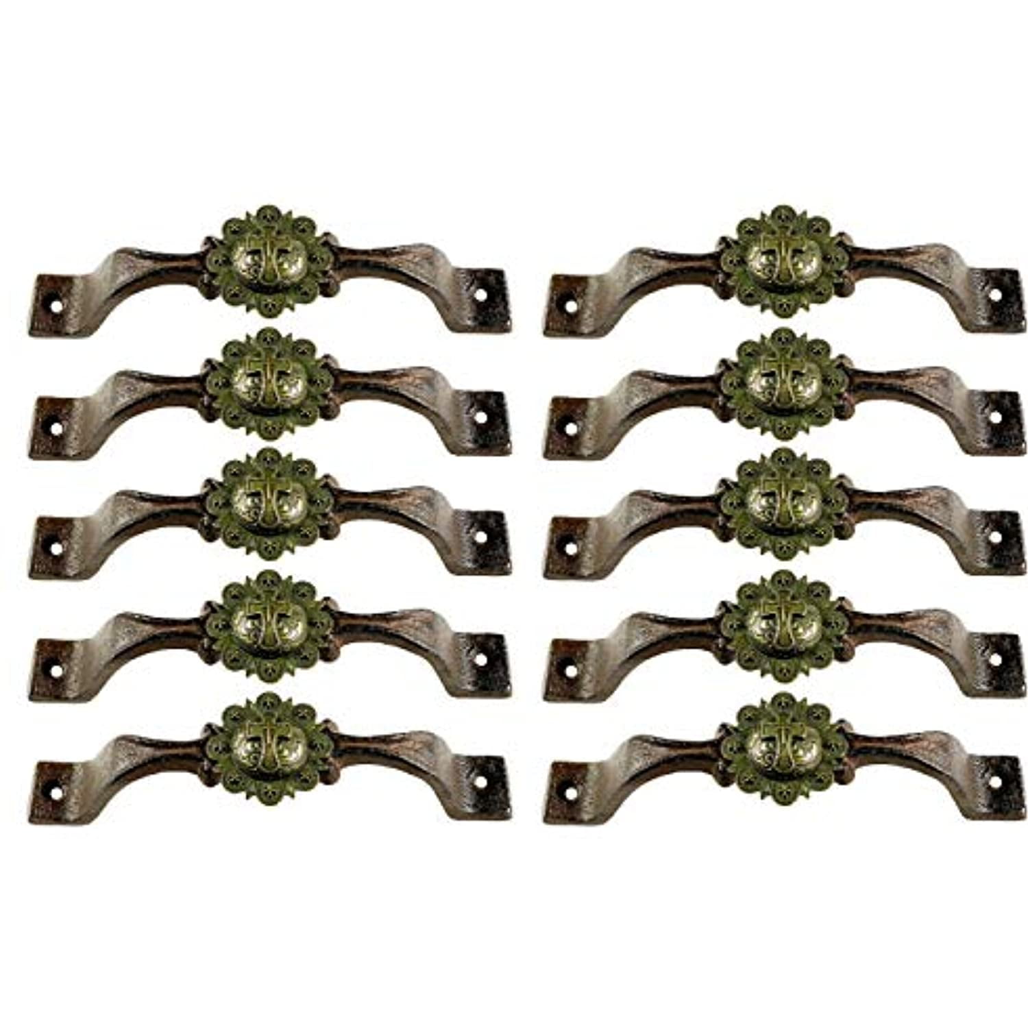 Urbalabs Cast Iron Kitchen Cabinet Handles and Drawer Pulls Western ...