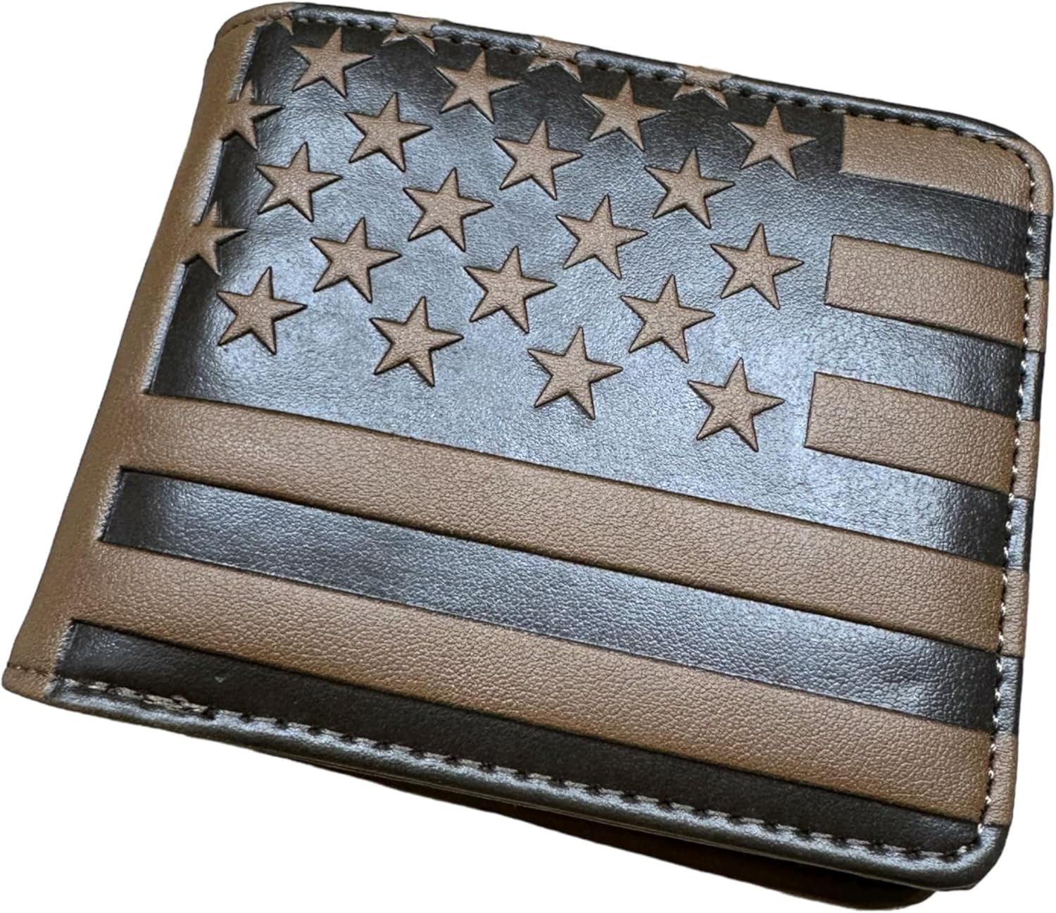 Urbalabs USA Flag Embossed Wallet Bi Fold Western Wallet or Checkbook ...