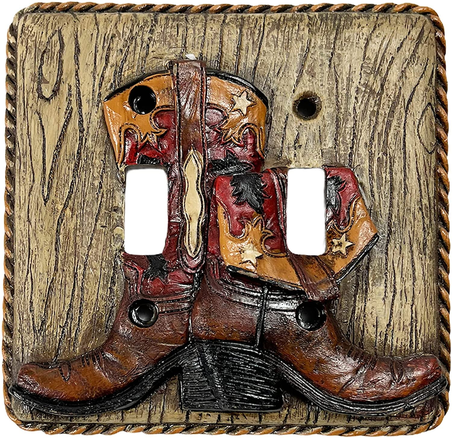 Urbalabs Western Boots Roper Wood West Look Decorative Light Switch ...