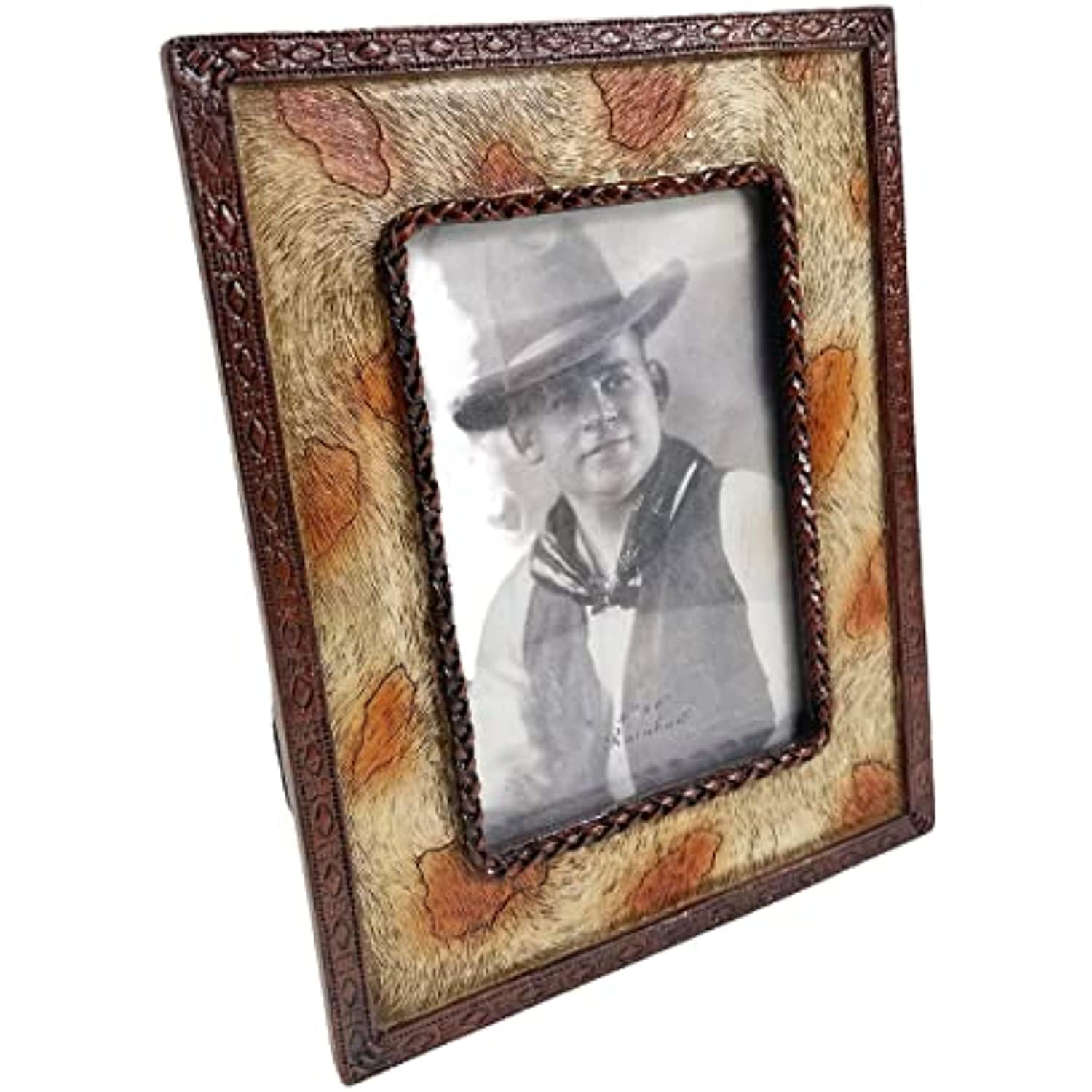 Urbalabs Western Cowboy Cow Print Rodeo Picture Photo Frame Country ...