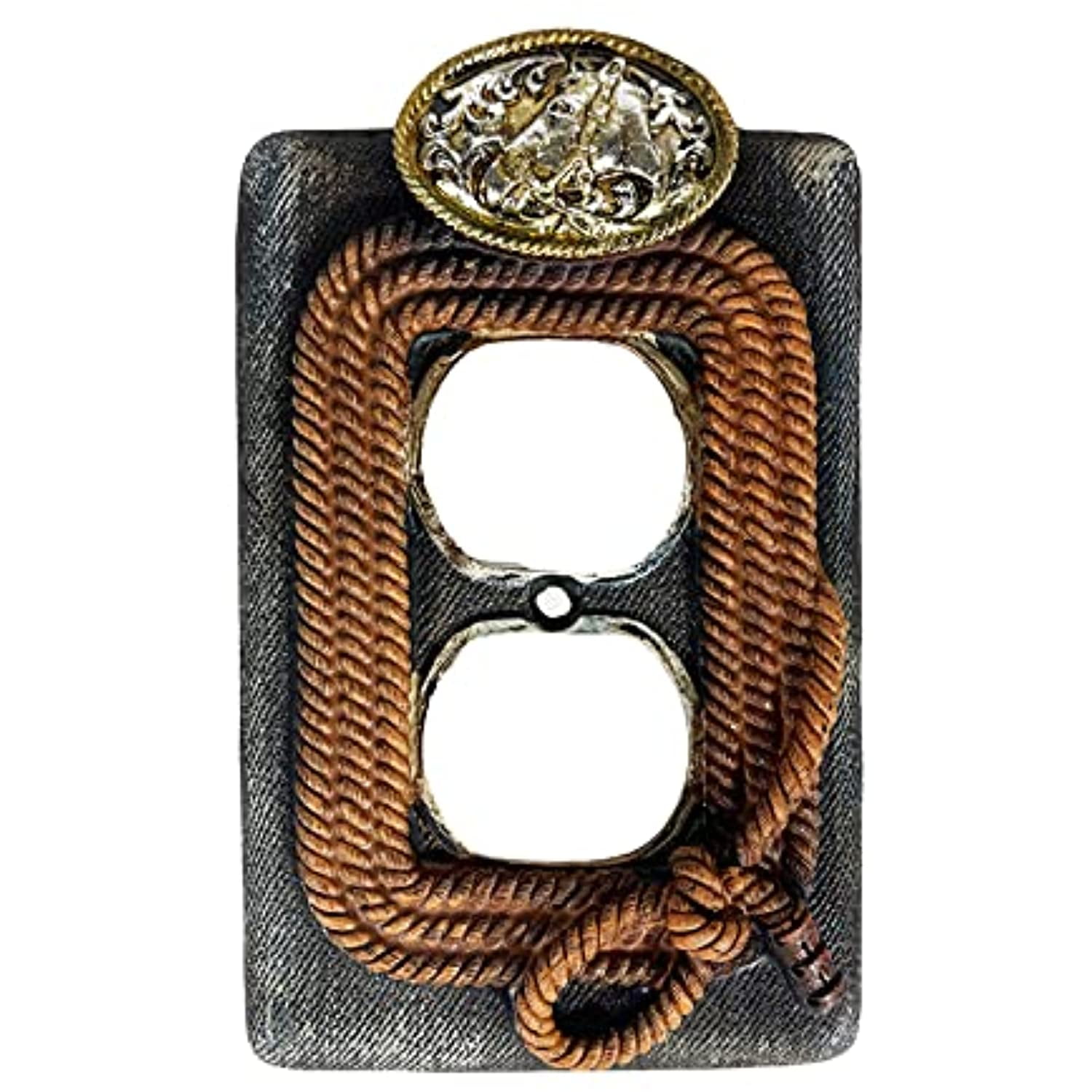 Urbalabs Western Cowboy Denim Roper Horse Belt Buckle Decorative Light ...