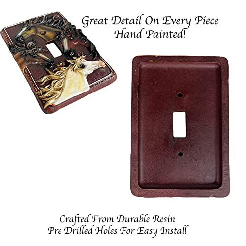 Urbalabs Western Cowboy Four Horses Rustic Horse Decorative Light ...