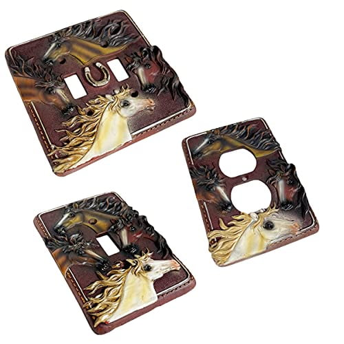 Urbalabs Western Cowboy Four Horses Rustic Horse Decorative Light ...