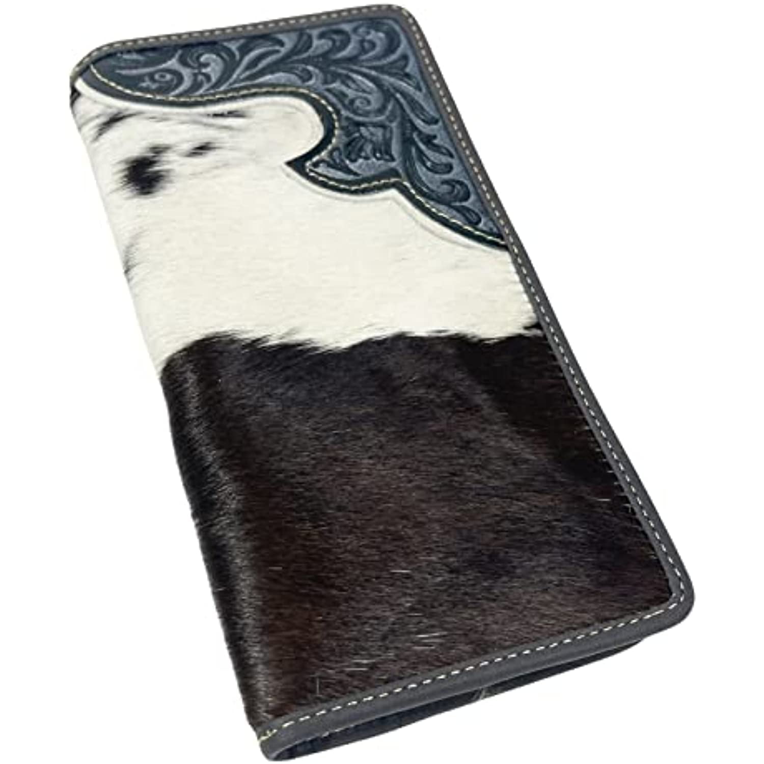Urbalabs Western Cowboy Leather Long Wallets for Men Blue - Walmart.com