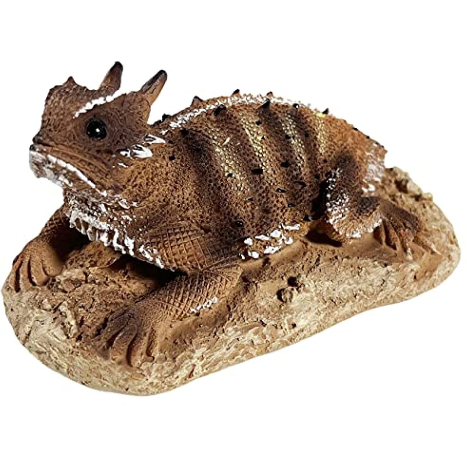 Urbalabs Western Horned Lizard Statue, Cowboy Office Desk Art Decor ...