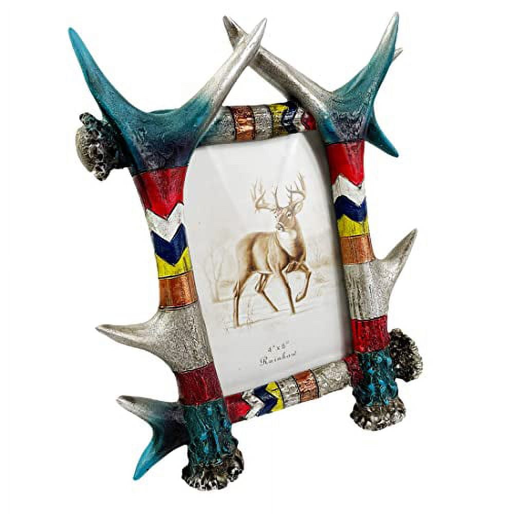 Urbalabs Western Hunting Buck Hunter Deer Faux Antlers Painted Country ...