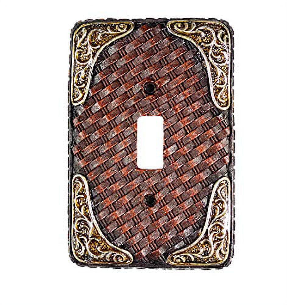 Urbalabs Western Leather Weave Design Silver Buckle Decorative Light ...