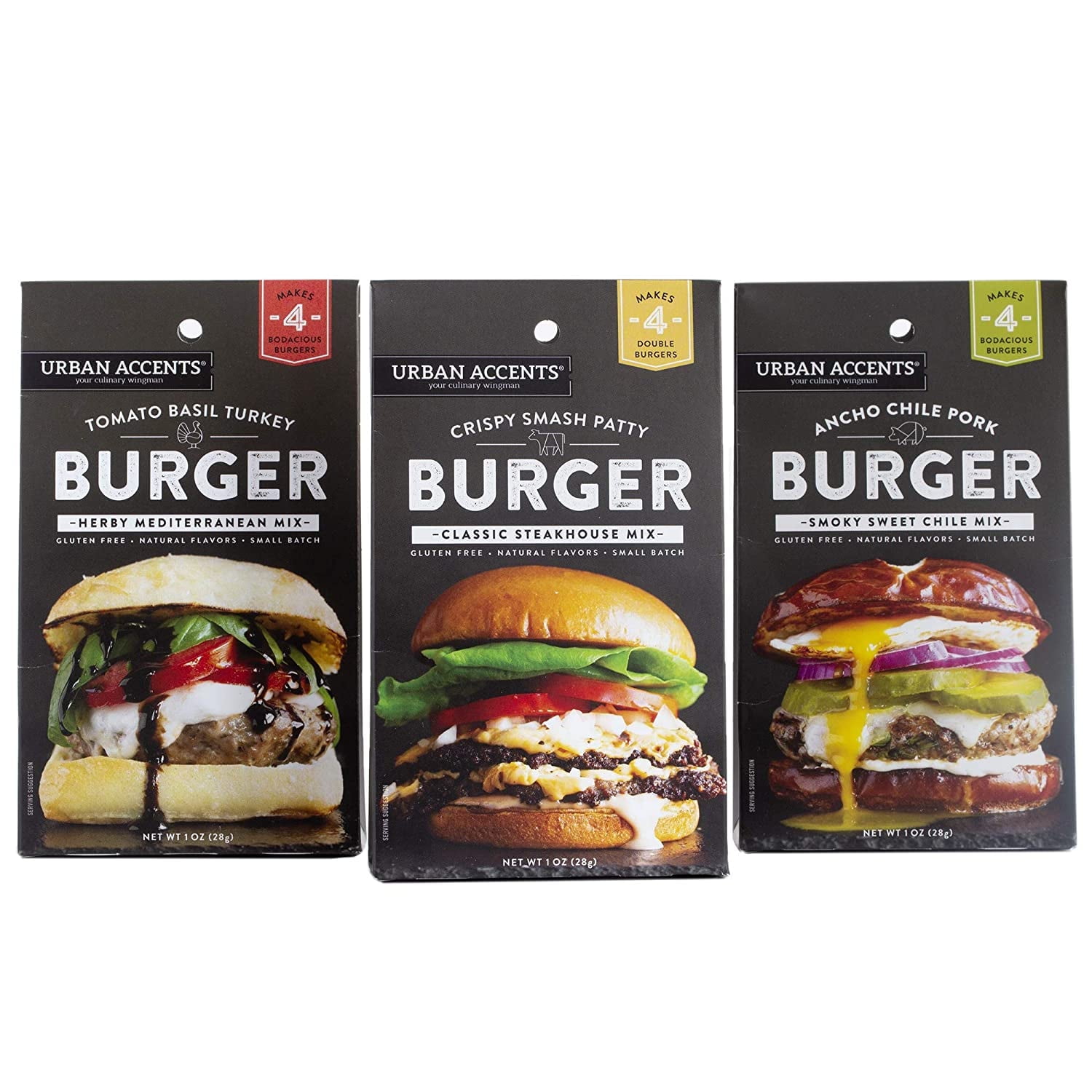 Urban Accents Gluten Free Burger Seasoning Bundle – Starter Hamburger ...