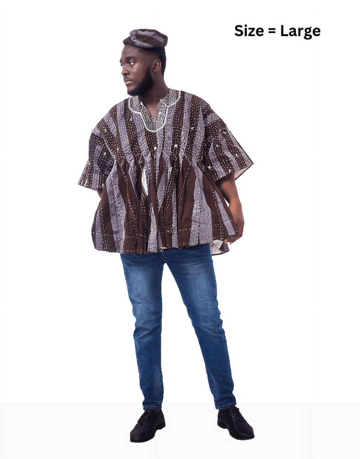 Urban Afrique Northern Smock Top, African Wear for men - Walmart.com