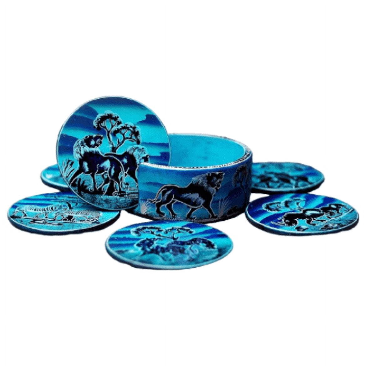 Urban Afrique Safari Themed Coasters, African Products - Walmart.com