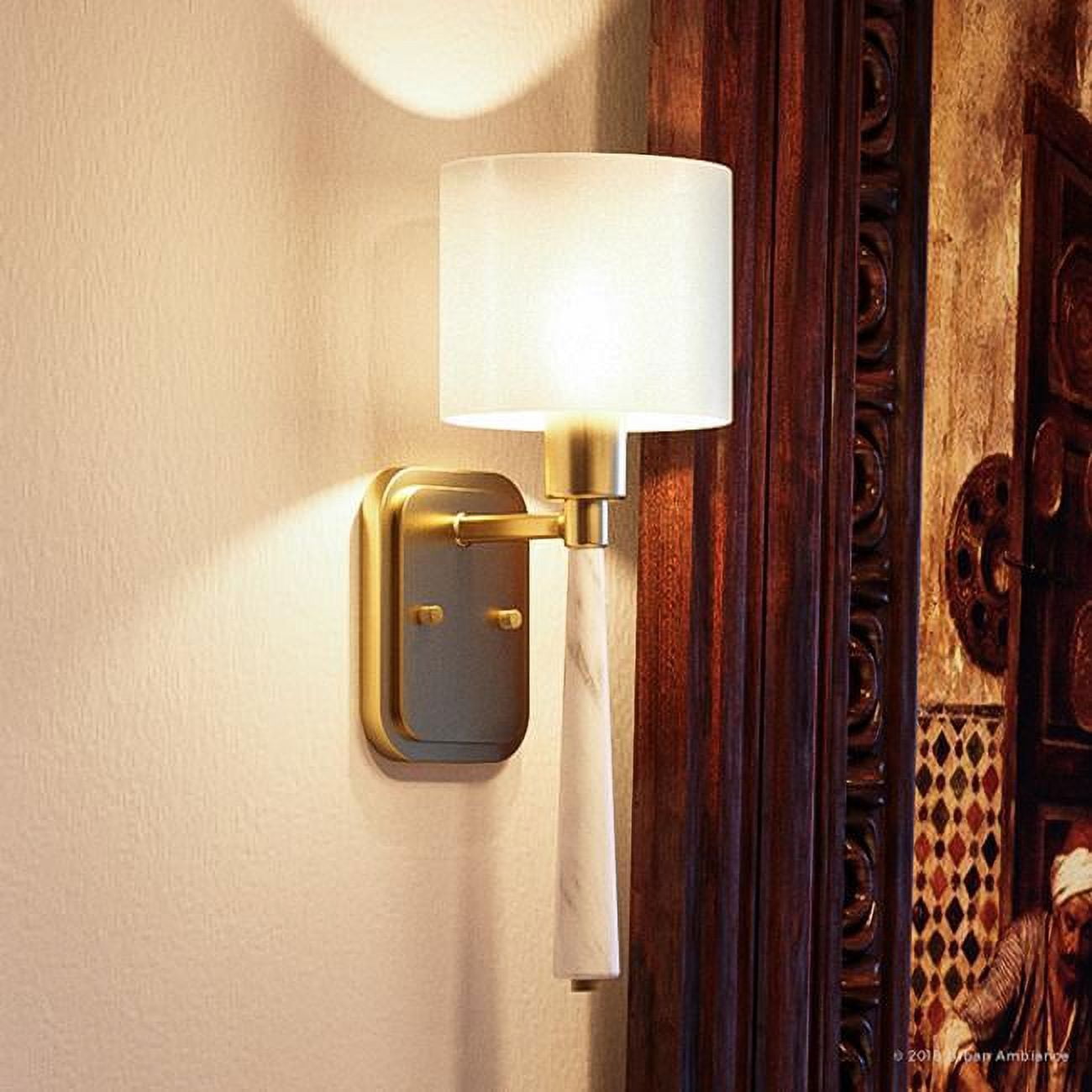 Urban Ambiance Luxury Luxe Wall Sconce, Size: 17"H x 6"W, with ...