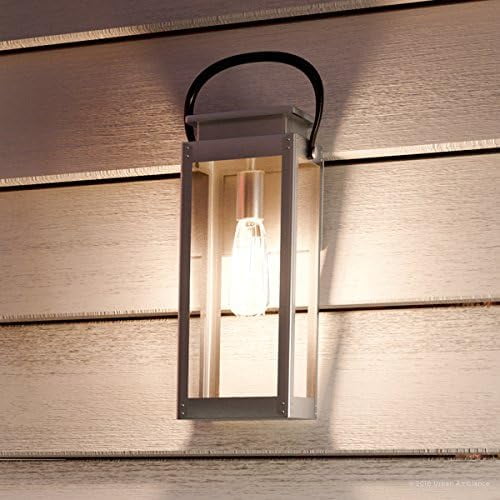 Urban Ambiance Luxury Modern Farmhouse Outdoor Wall Light, Medium Size ...