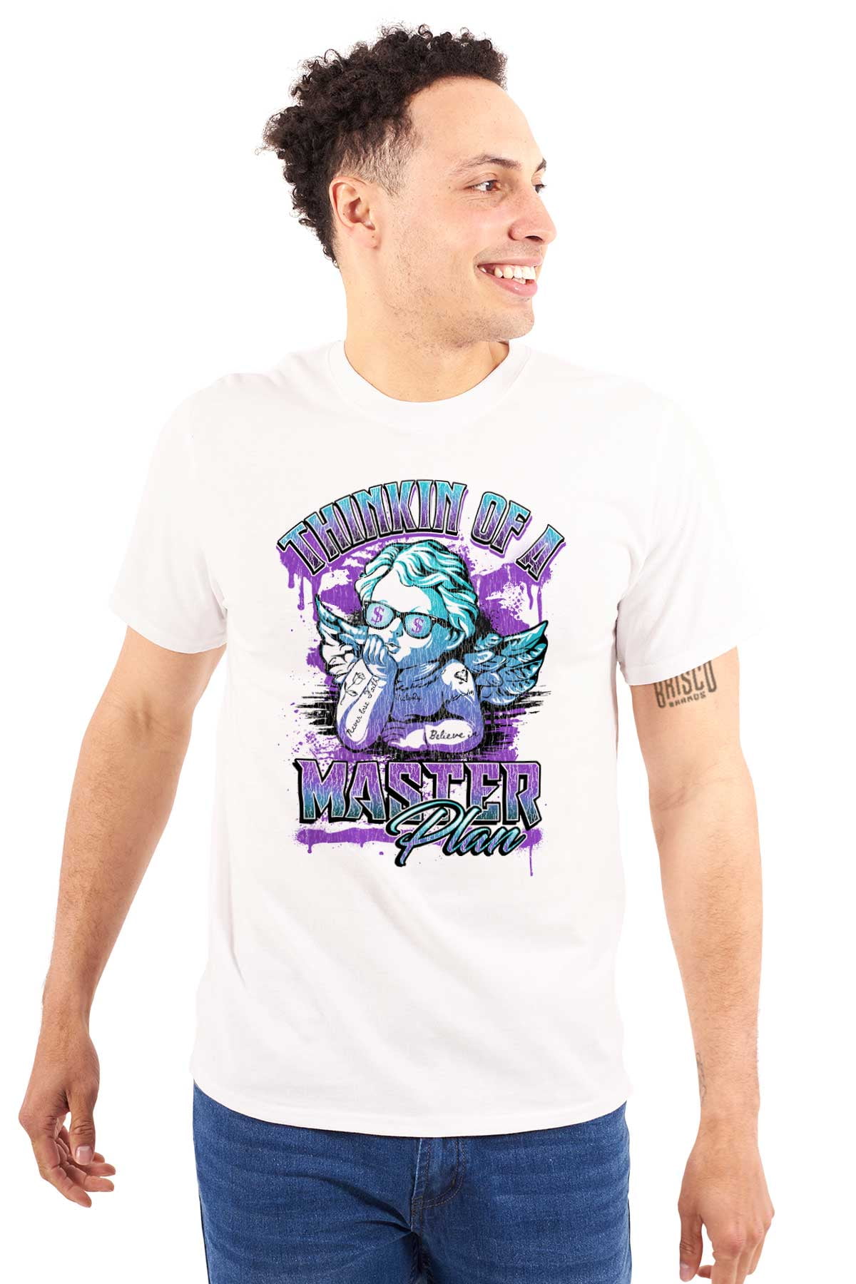 Urban Angel Thinkin Of A Master Plan Men's Graphic T Shirt Tees Brisco ...