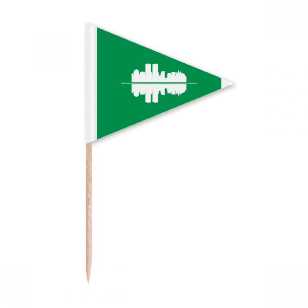 Urban Architectural Signs Symbolize Reflected Landscape Toothpick ...