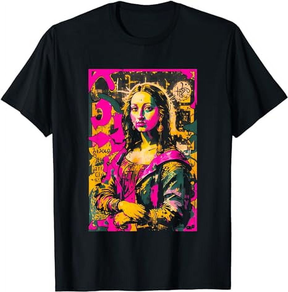 Urban Art Culture Street Art Mona Lisa Graffiti T-Shirt - Walmart.com