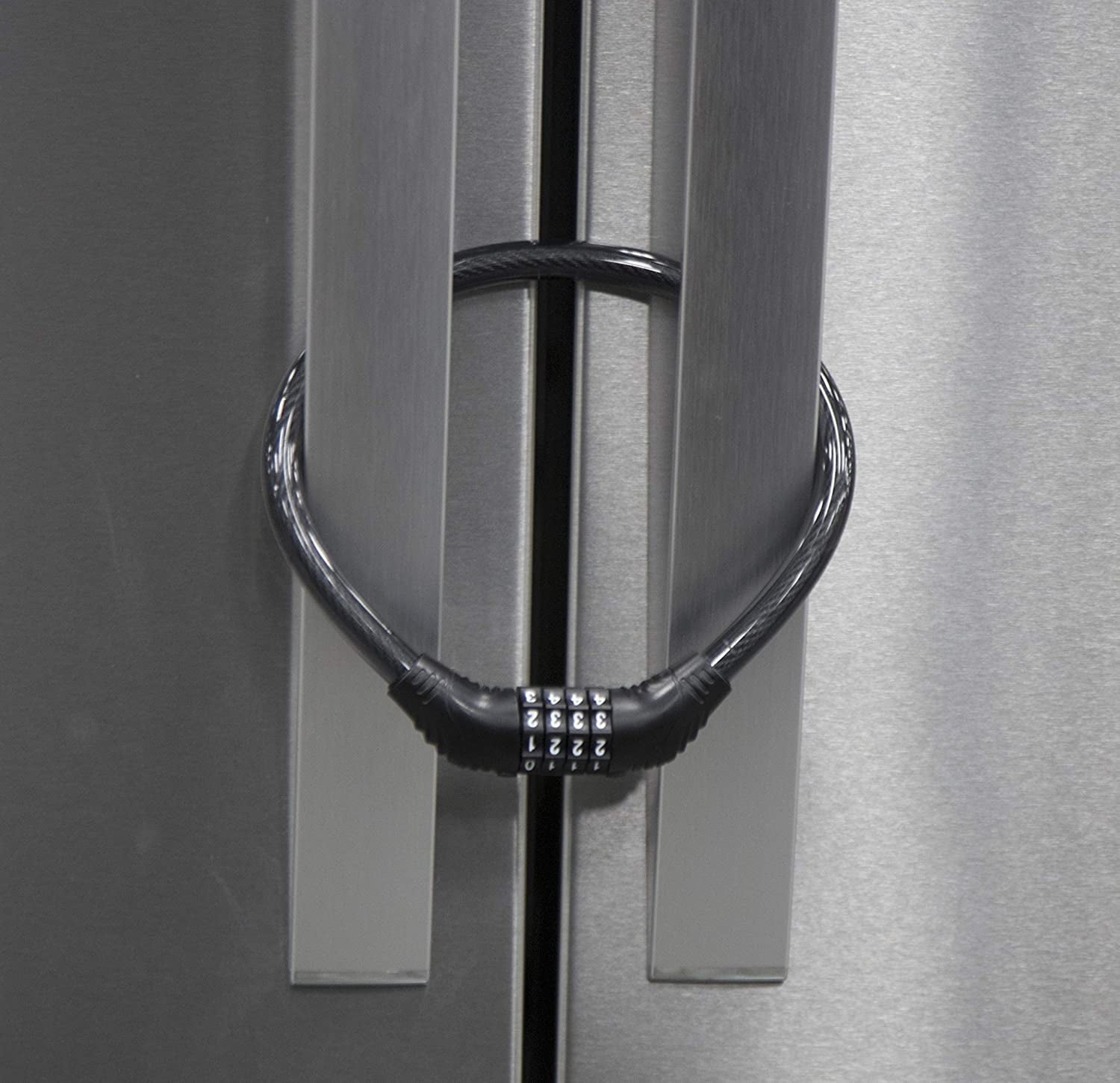 Urban August, Fridge & Cabinet Lock, 4-Digit Combination, Black ...