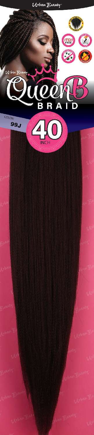 Urban Beauty Queen B Braid Synthetic 40 Inch Color 99J - Walmart.com