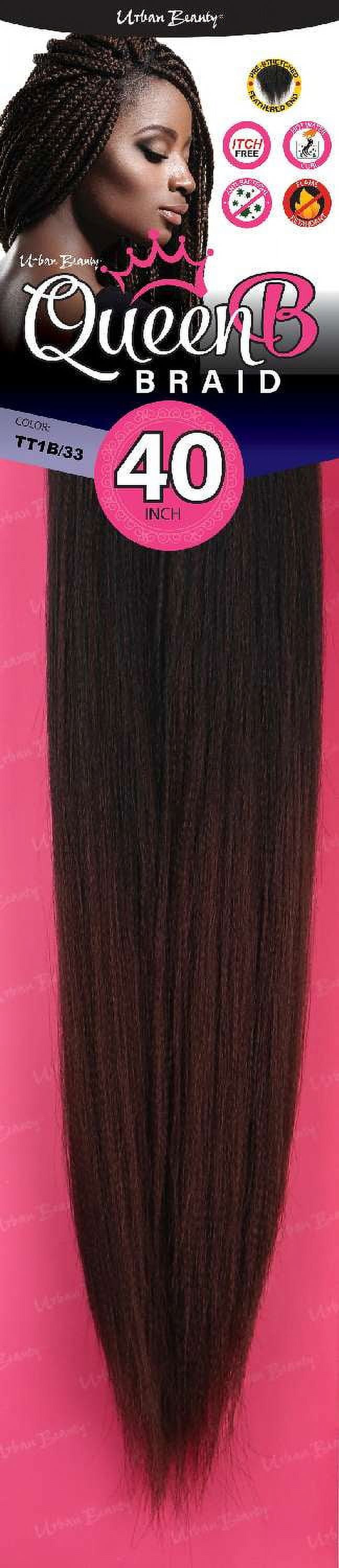 Urban Beauty Queen B Braid Synthetic 40 Inch Color TT1B/33 - Walmart.com