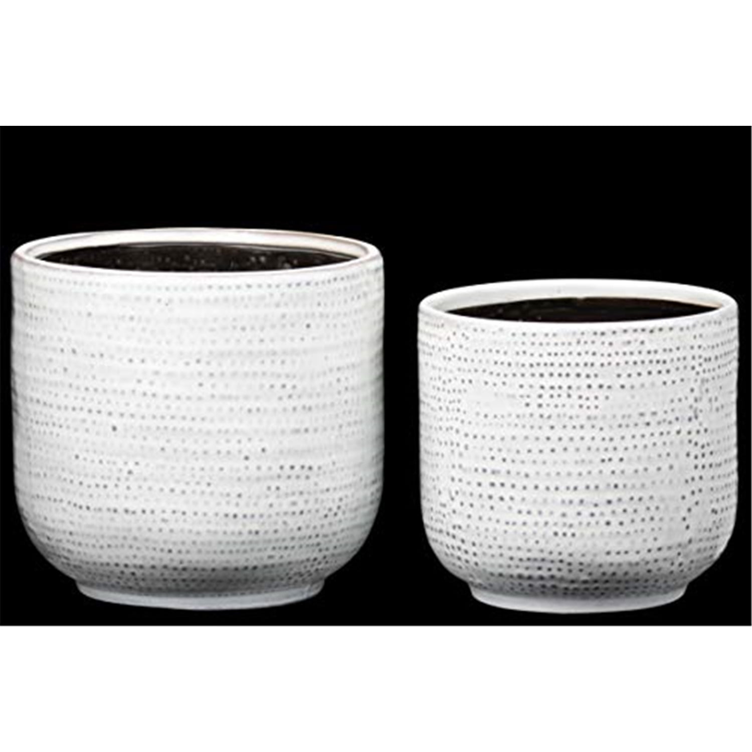 Urban Trends Collection: Ceramic Pot Gloss Glazed Finish White 5.75 ...