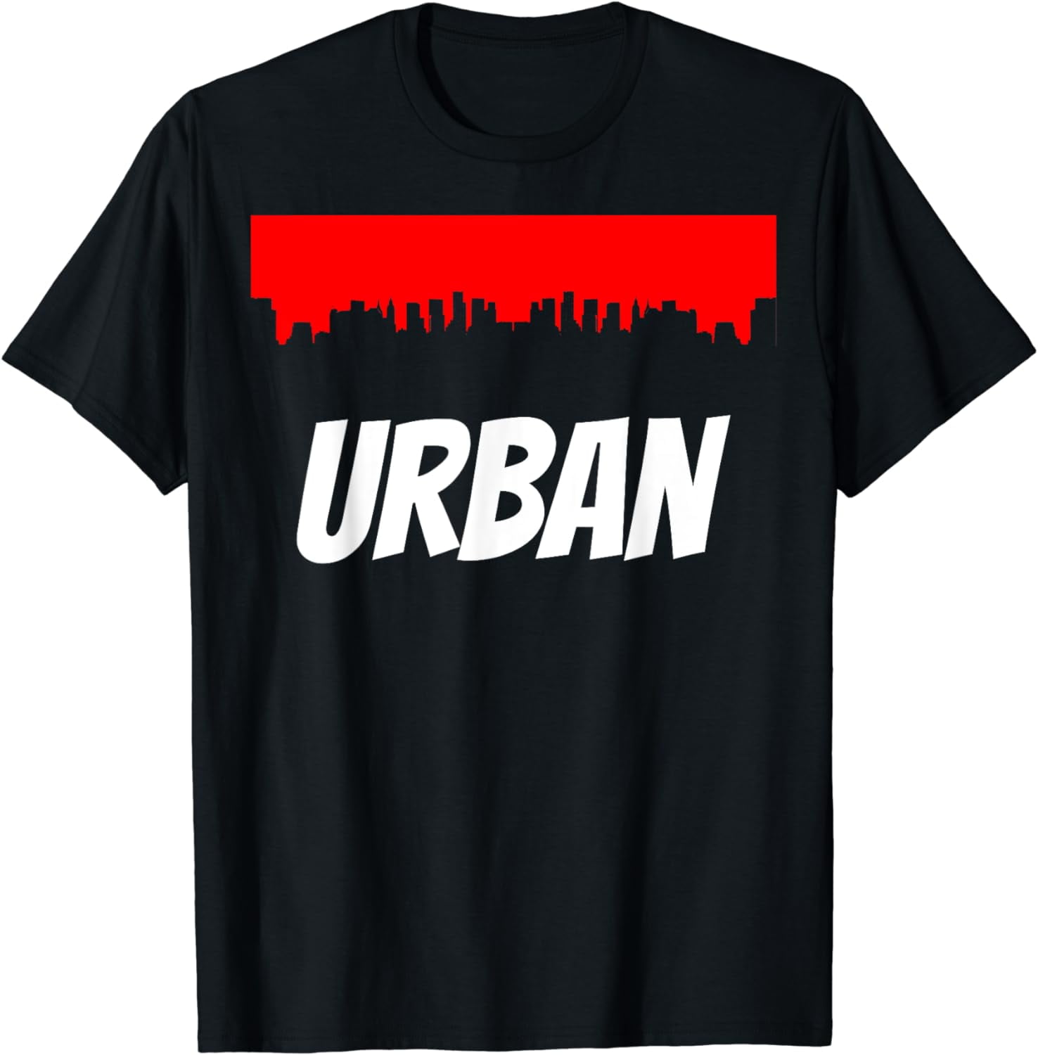 Urban City Skyline in Graffiti for Hip Hopper T-Shirt - Walmart.com