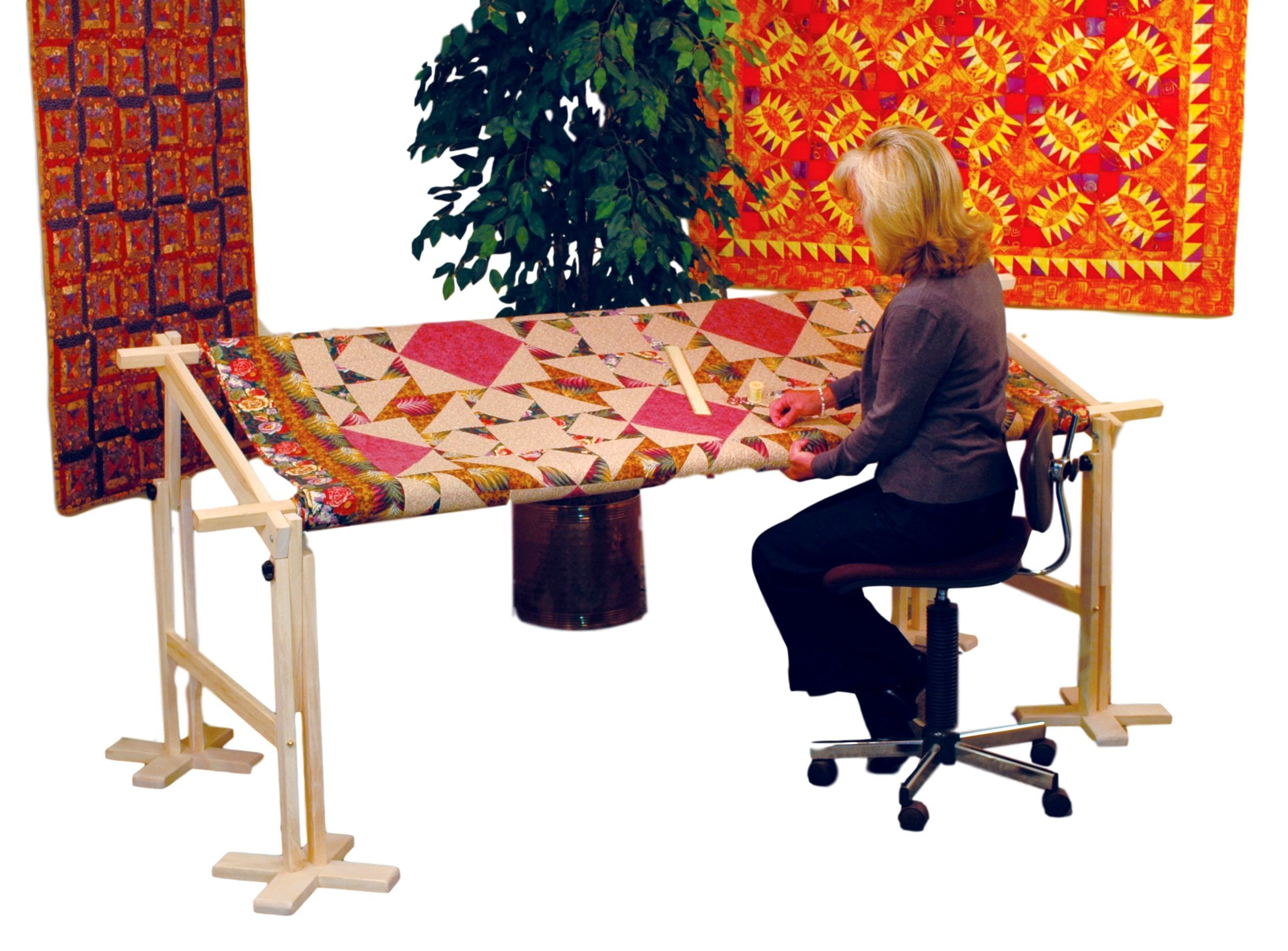Frank A. Edmunds American Legacy Quilt Frame - Full Size, Adjustable ...