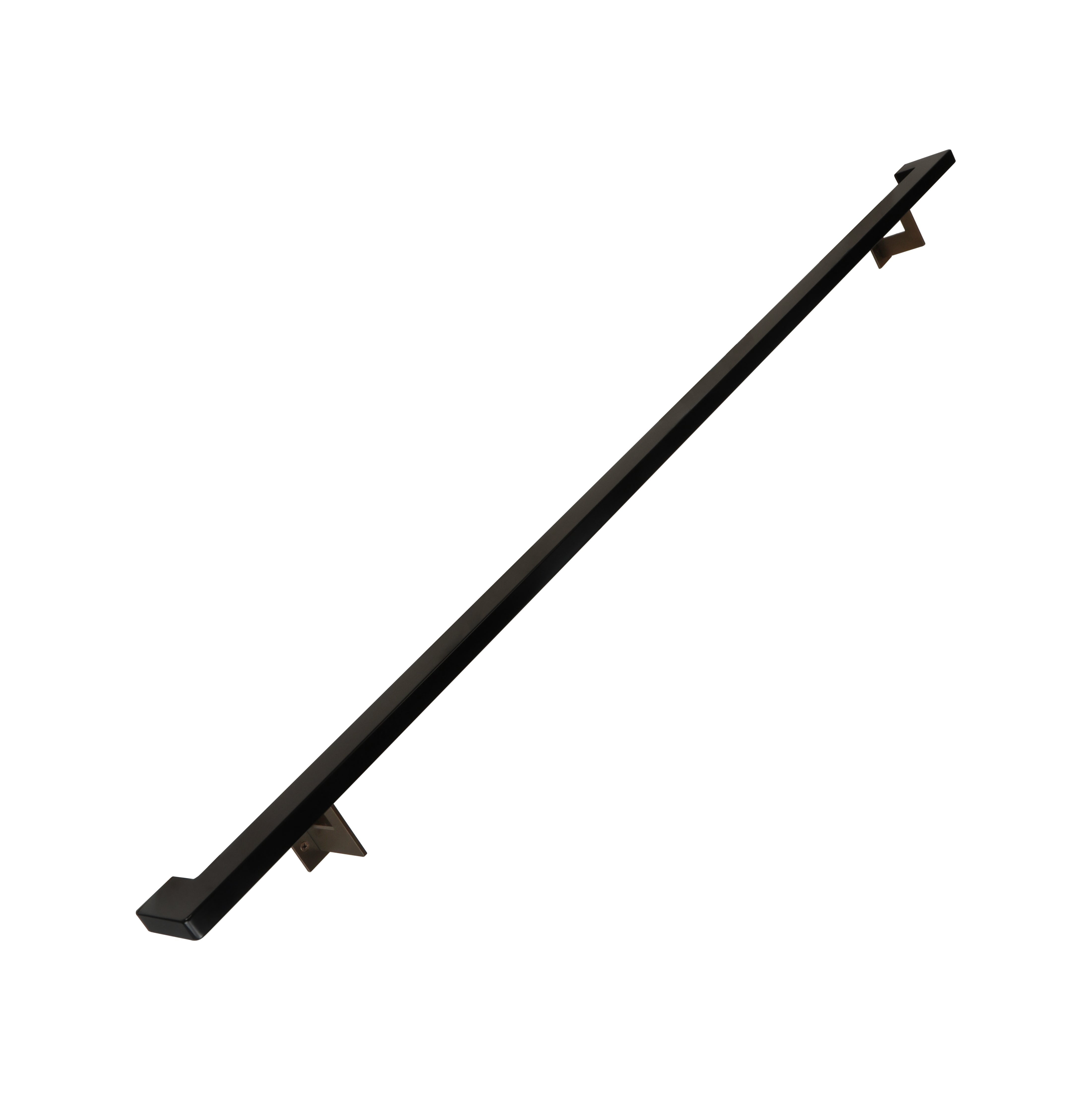Urban Contemporary Aluminum Complete Handrail Grab Bar Set, Brackets ...