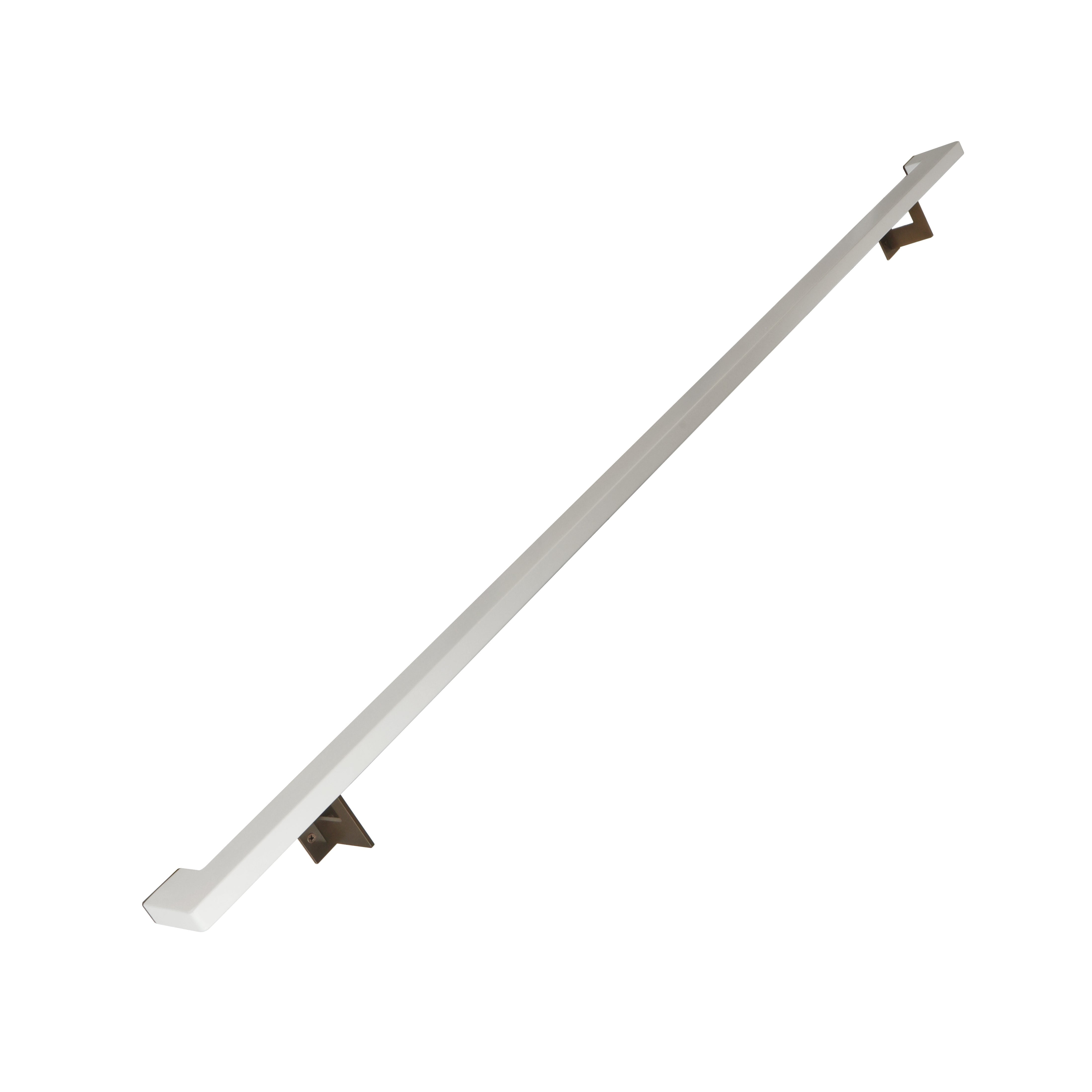 Urban Contemporary Aluminum Complete Handrail Grab Bar Set, Brackets ...