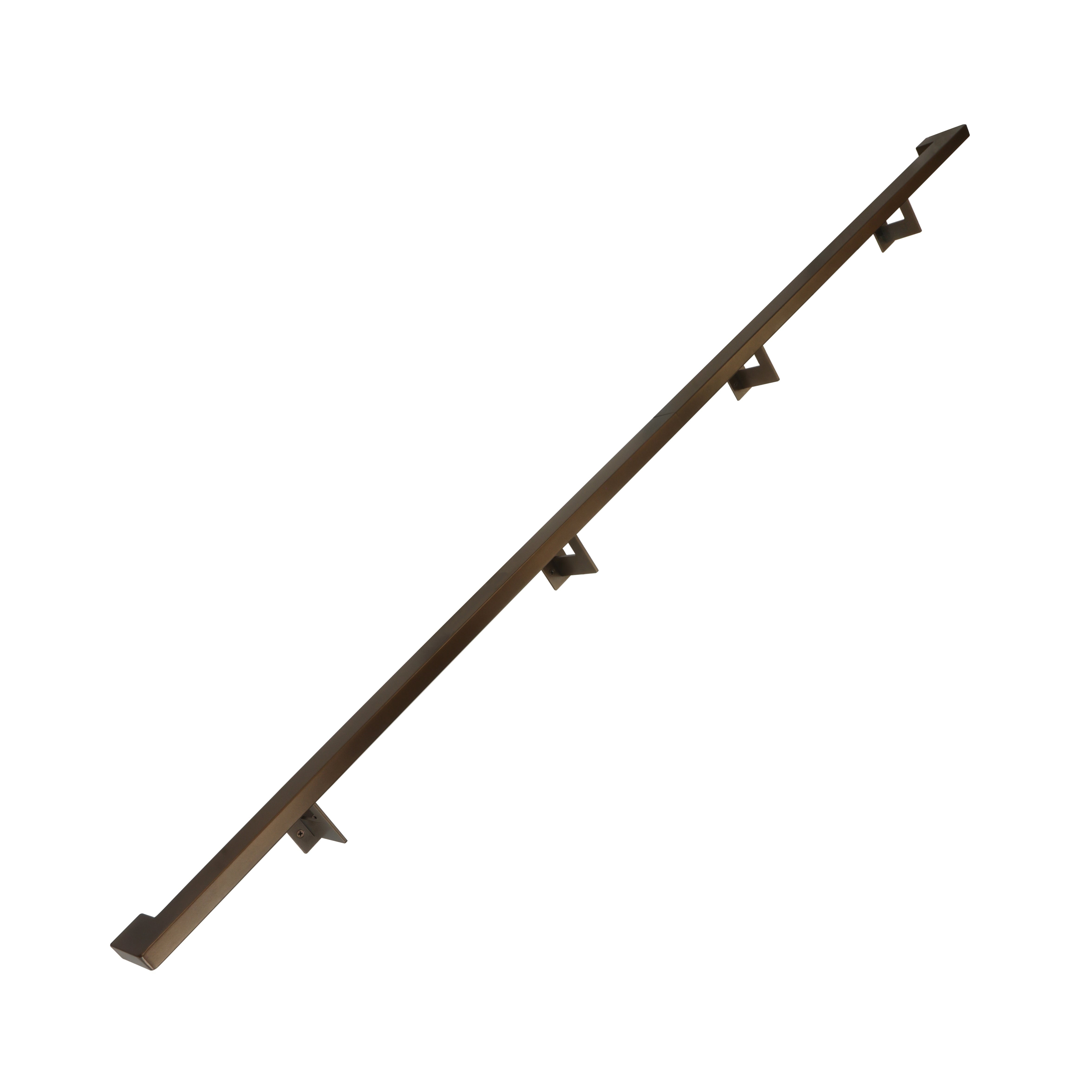 Urban Contemporary Aluminum Complete Handrail Grab Bar Set, Brackets ...