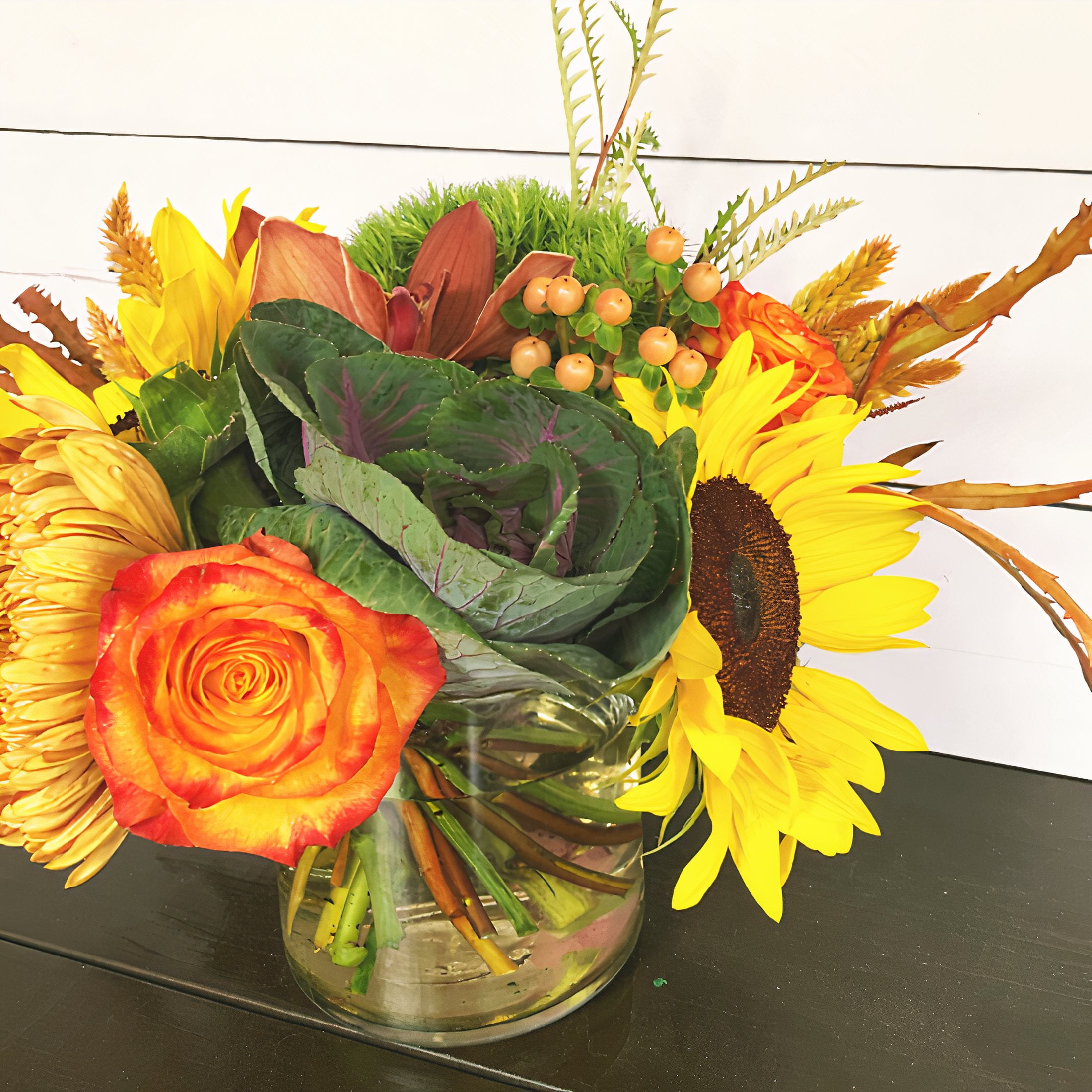 Urban Country Flower Co. Grateful Harvest Assorted Bouquet, Cut & Fresh ...