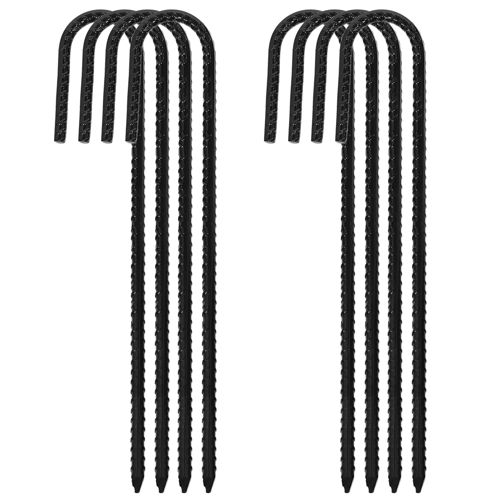 Urban Deco 12In Rebar Stakes J Hook Heavy Duty Galvanized Metal Stakes ...