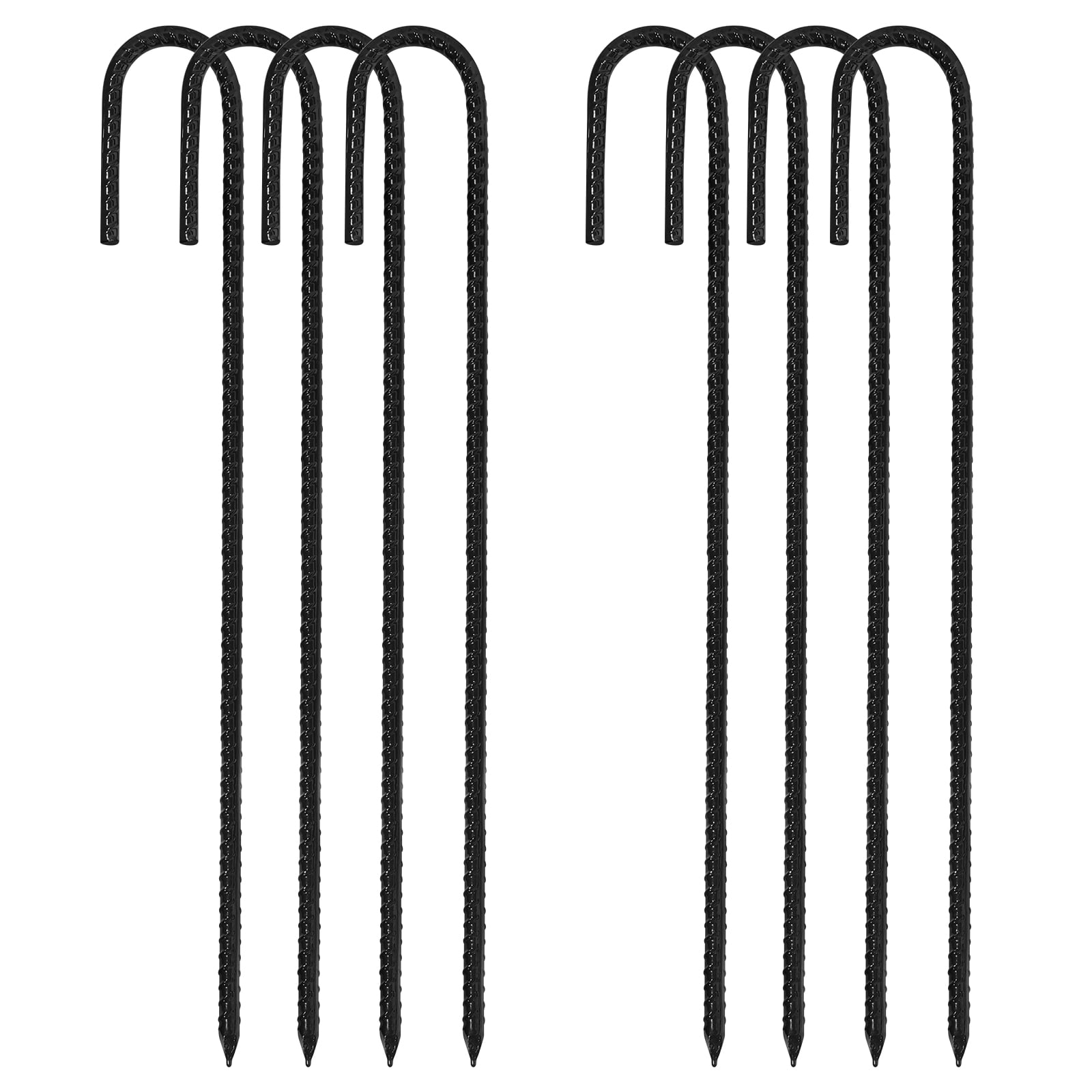 Urban Deco 16In Rebar Stakes J Hook Heavy Duty Galvanized Metal Stakes ...