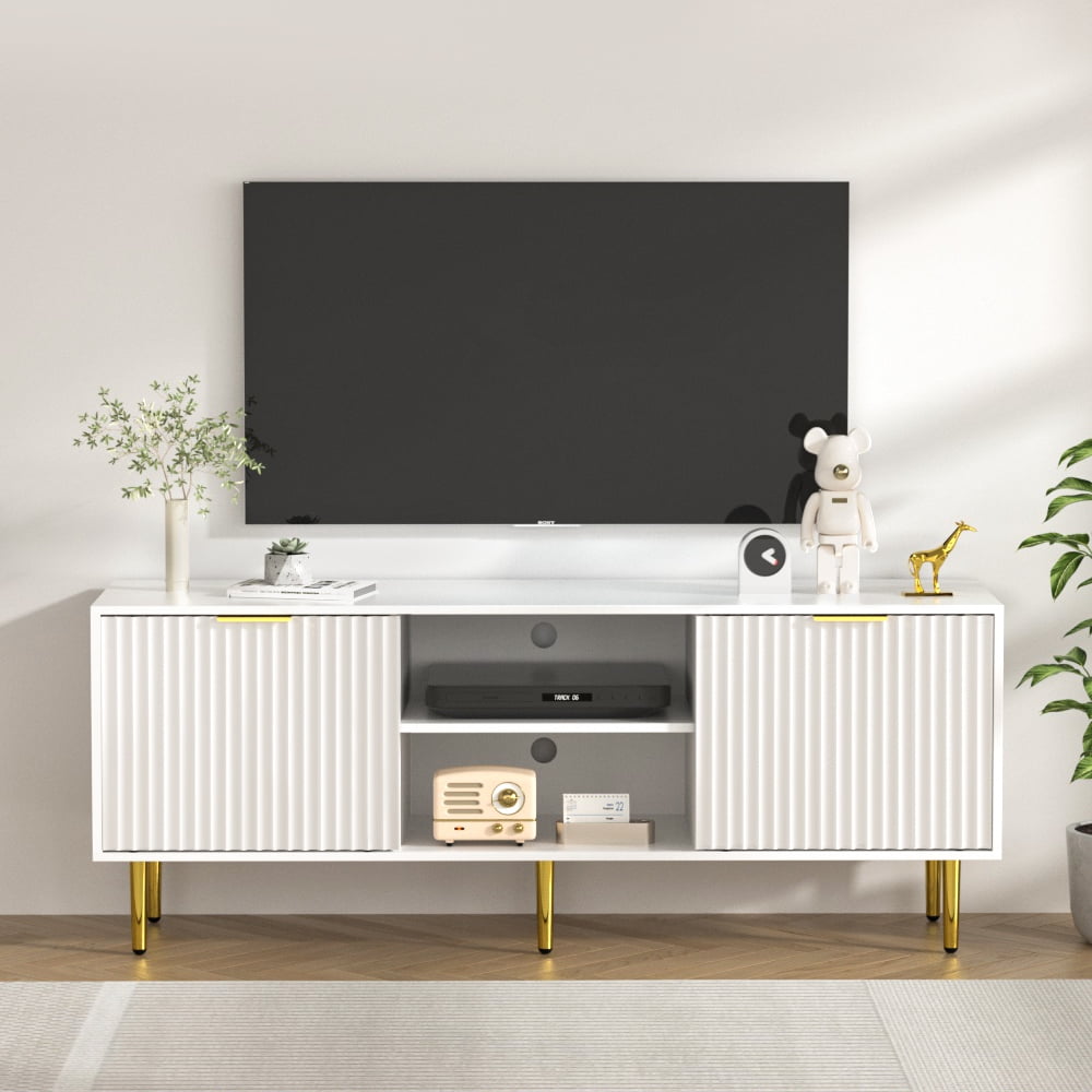 Urban Deco Classic Wood TV Stand, Media Console for Living Room and ...