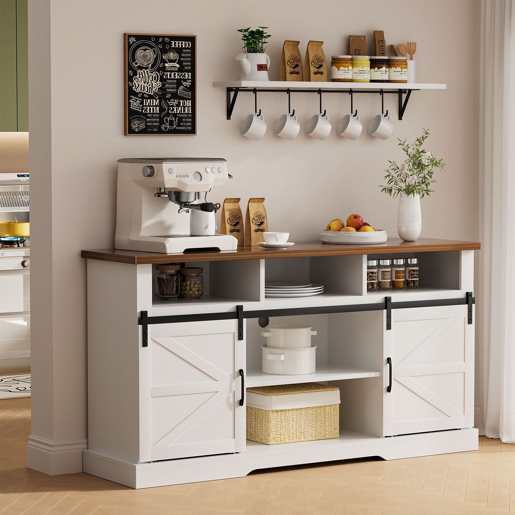 Urban Deco Classic Siedeboard Buffet Cabinet, Accent Storage Cabinet ...