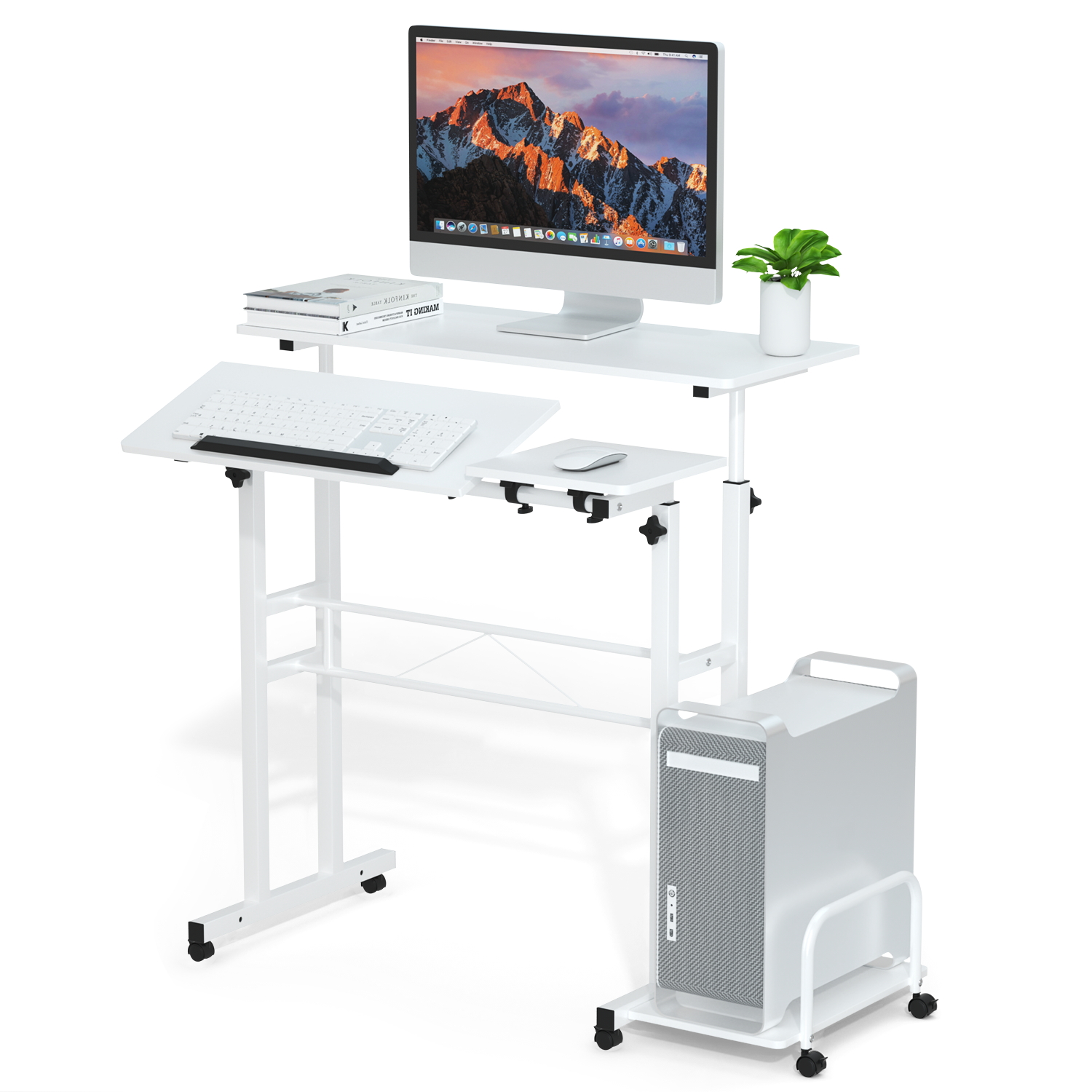 Urban Shop Z-Shaped Student Desk, White - Walmart.com