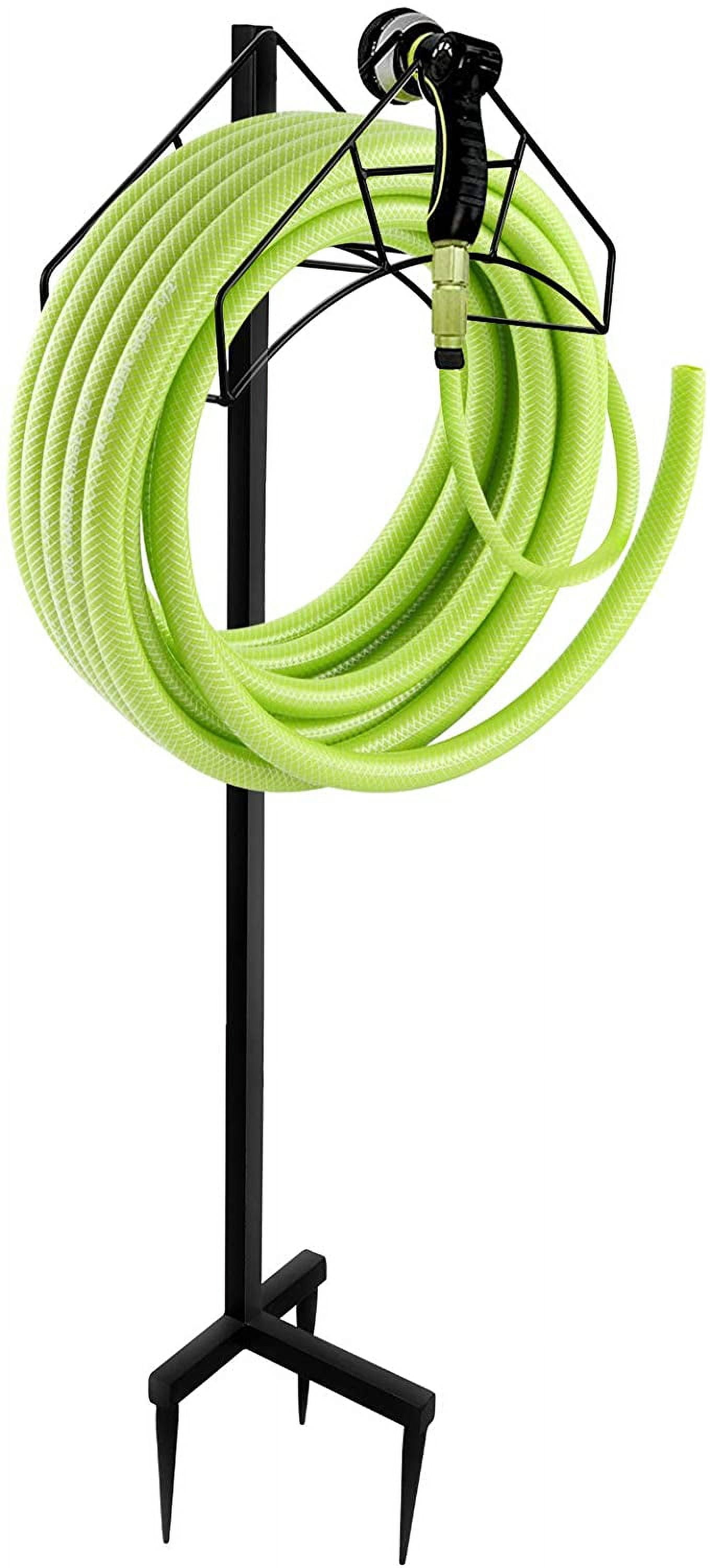 Urban Deco Metal Garden Hose Holder, Freestanding Storage Rack, Lawn ...
