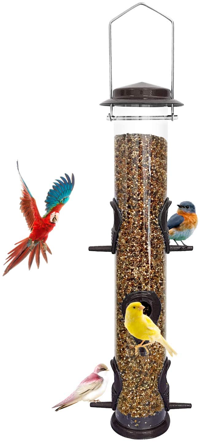 Harvest Seed & Supply Black Metal Snack Stack Hanging Wild Bird Feeder ...