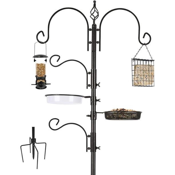 Urban Deco Metal Bird Feeding Station, a Set with Multi Bird Feeders ...