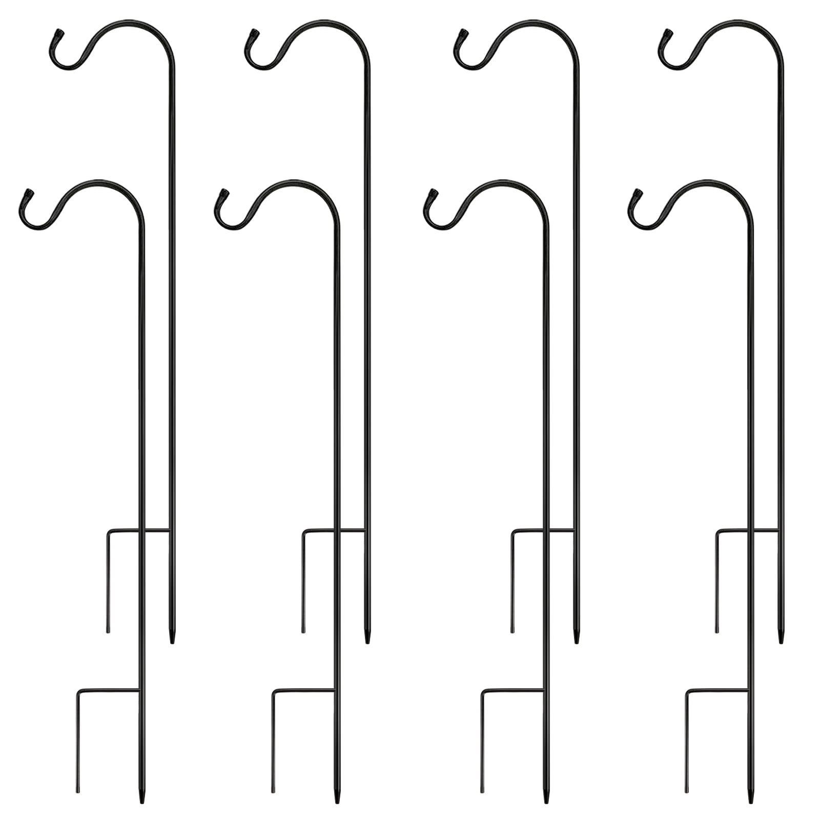 Urban Deco Heavy Duty Adjustable Shepherds Hook - Pack of 8, Black ...