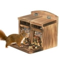 Urban Deco Squirrel Feeder Table, Wooden Squirrel Picnic Table Feeders ...