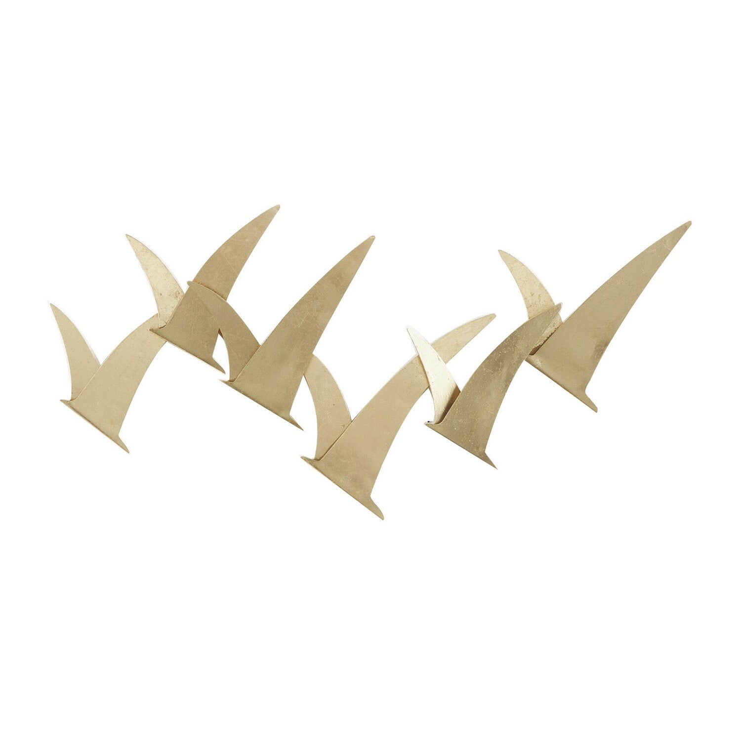 Urban Designs 27" Metal Flying Birds Wall Decor In Elegant Gold Finish ...
