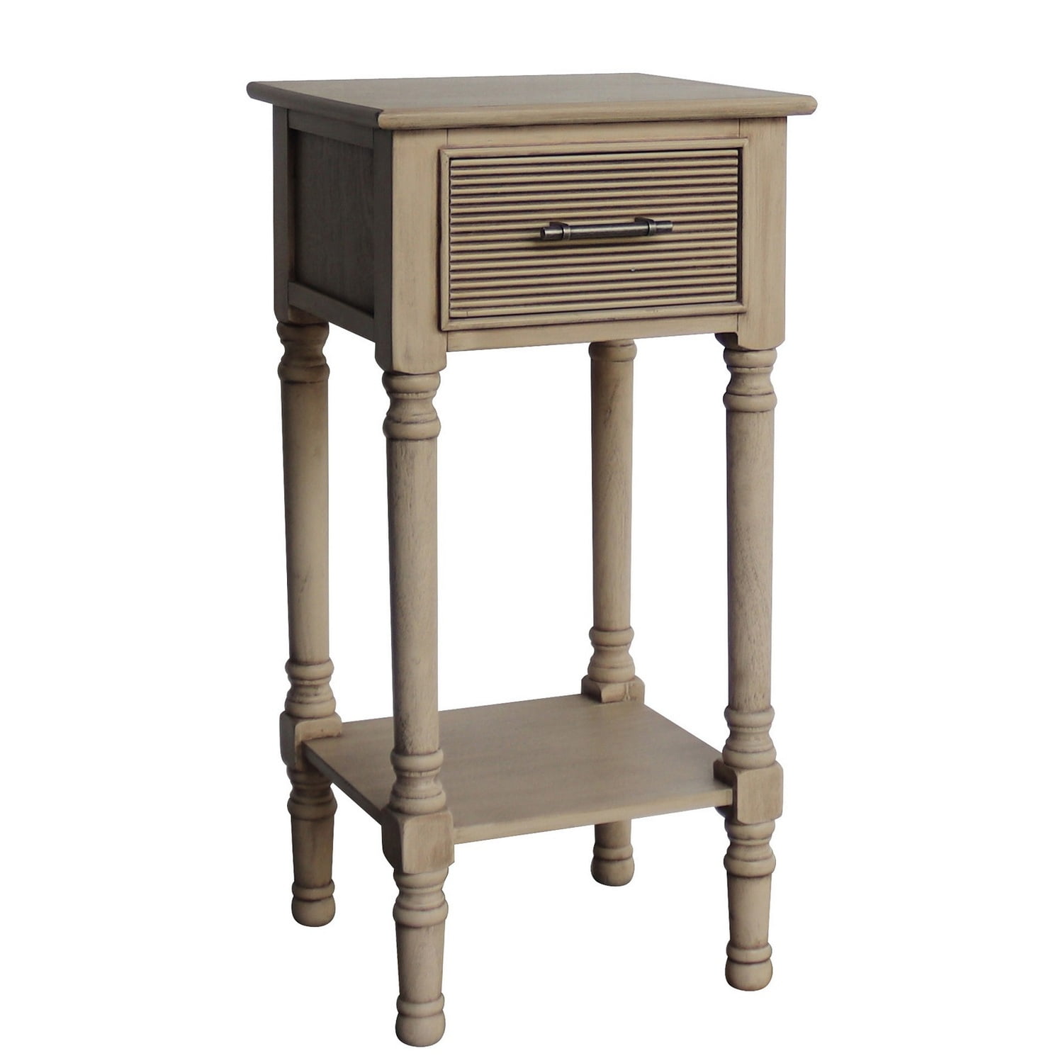 Urban Designs French Country End Accent Table With Storage - Antiqued ...