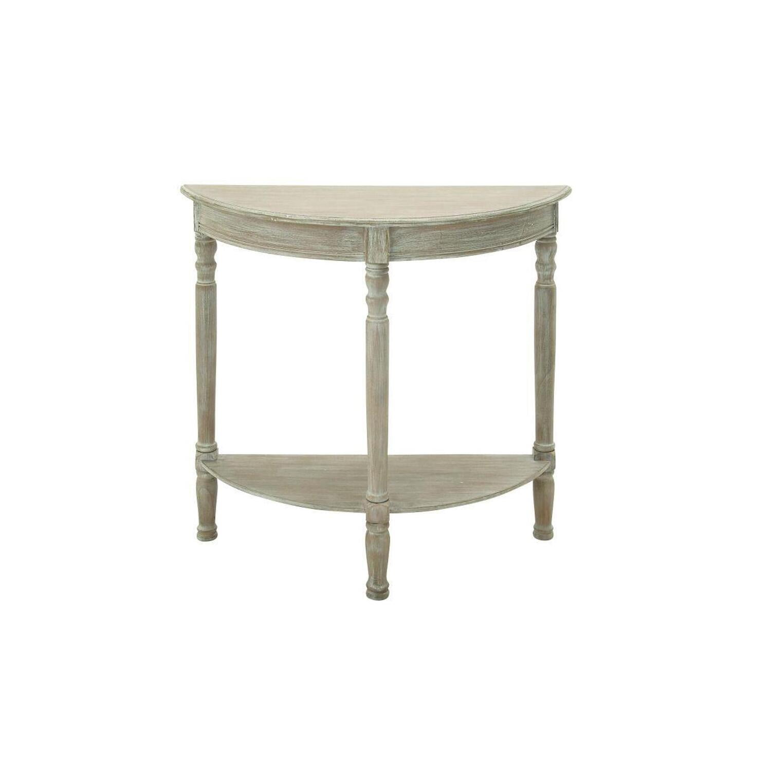 Urban Designs Serena Demilune Console Table - Natural - Walmart.com