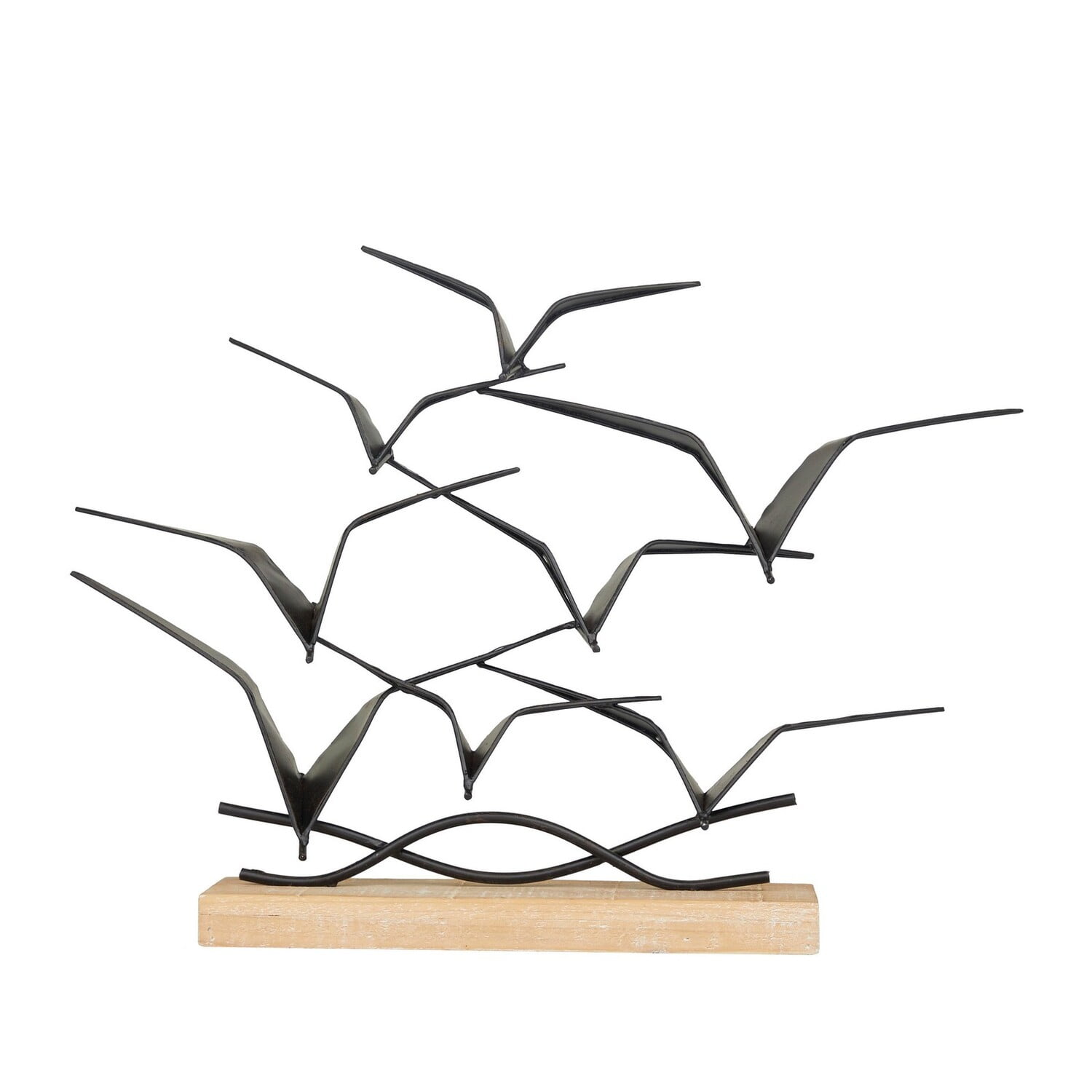 Urban Designs Unity 14-Inch Metal and Wood Flock Of Birds Tabletop ...