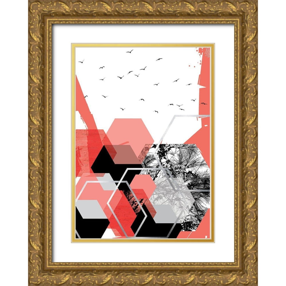 Urban Epiphany 11x14 Gold Ornate Wood Framed with Double Matting Museum ...