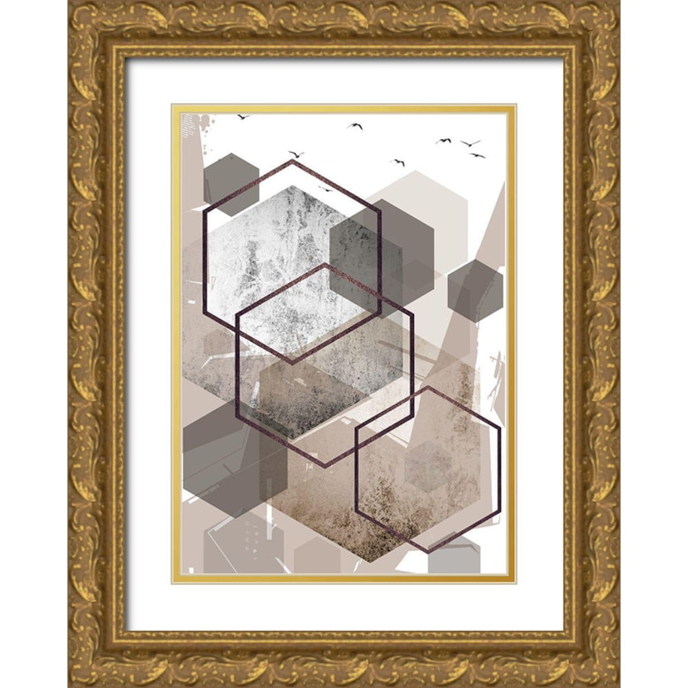 Urban Epiphany 24x32 Gold Ornate Wood Framed with Double Matting Museum ...